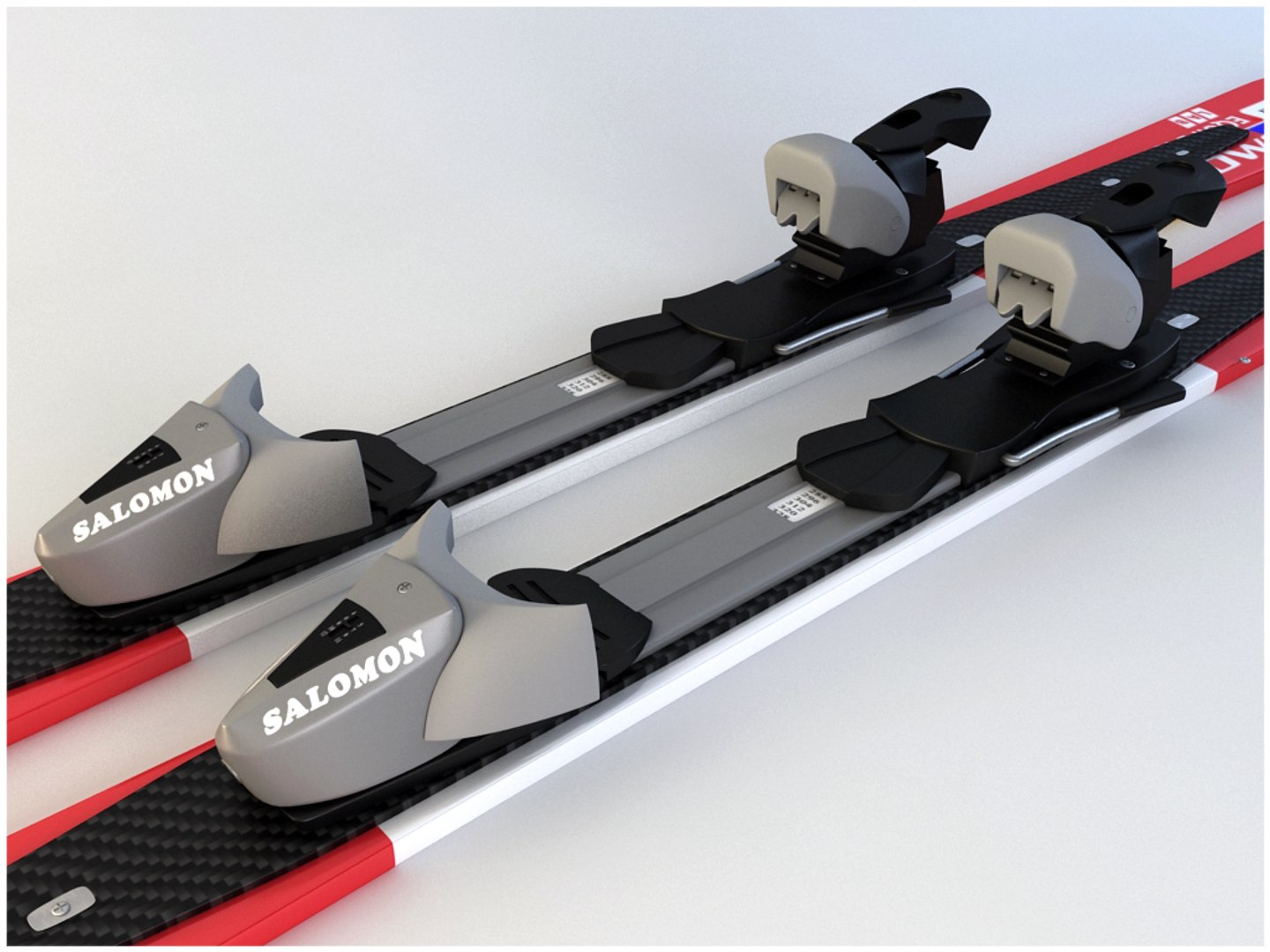Alpine Solomon Skis 3d Model