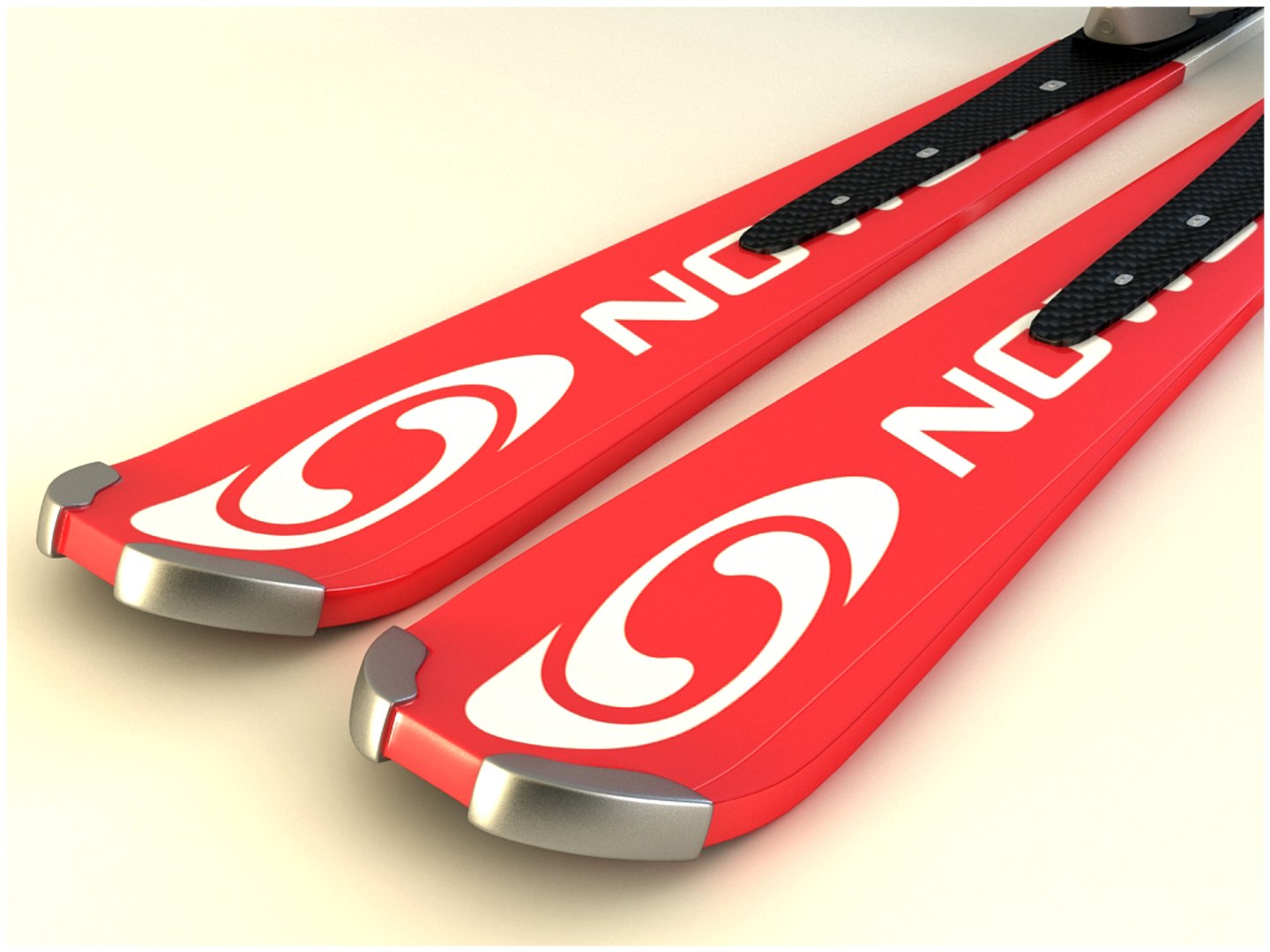 Alpine Solomon Skis 3d Model