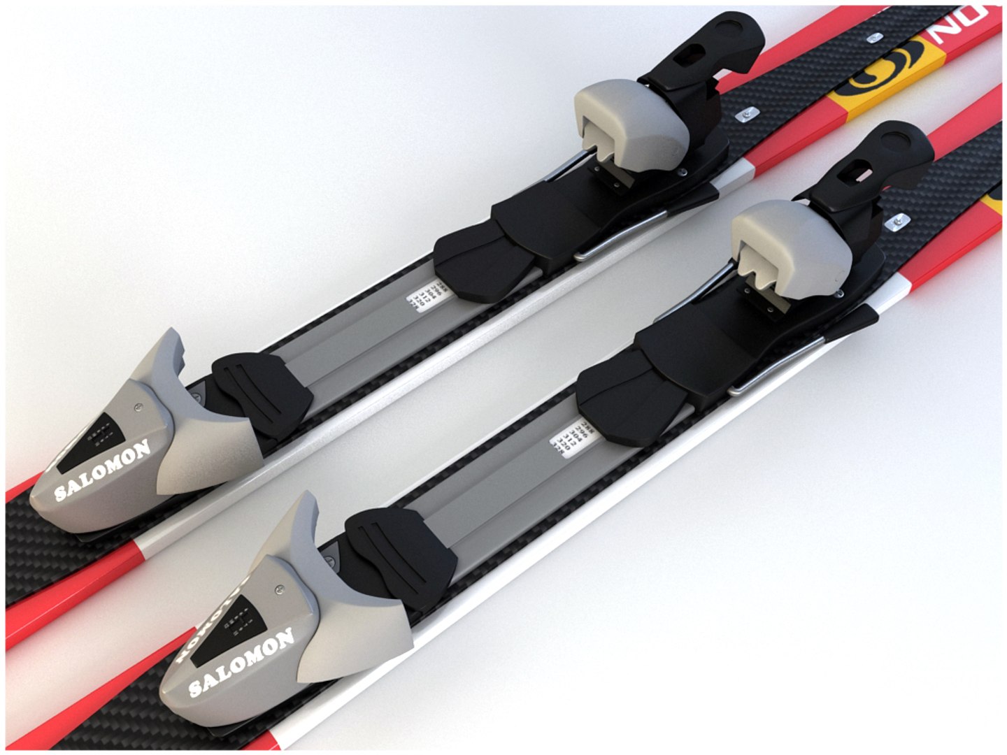 Alpine Solomon Skis 3d Model