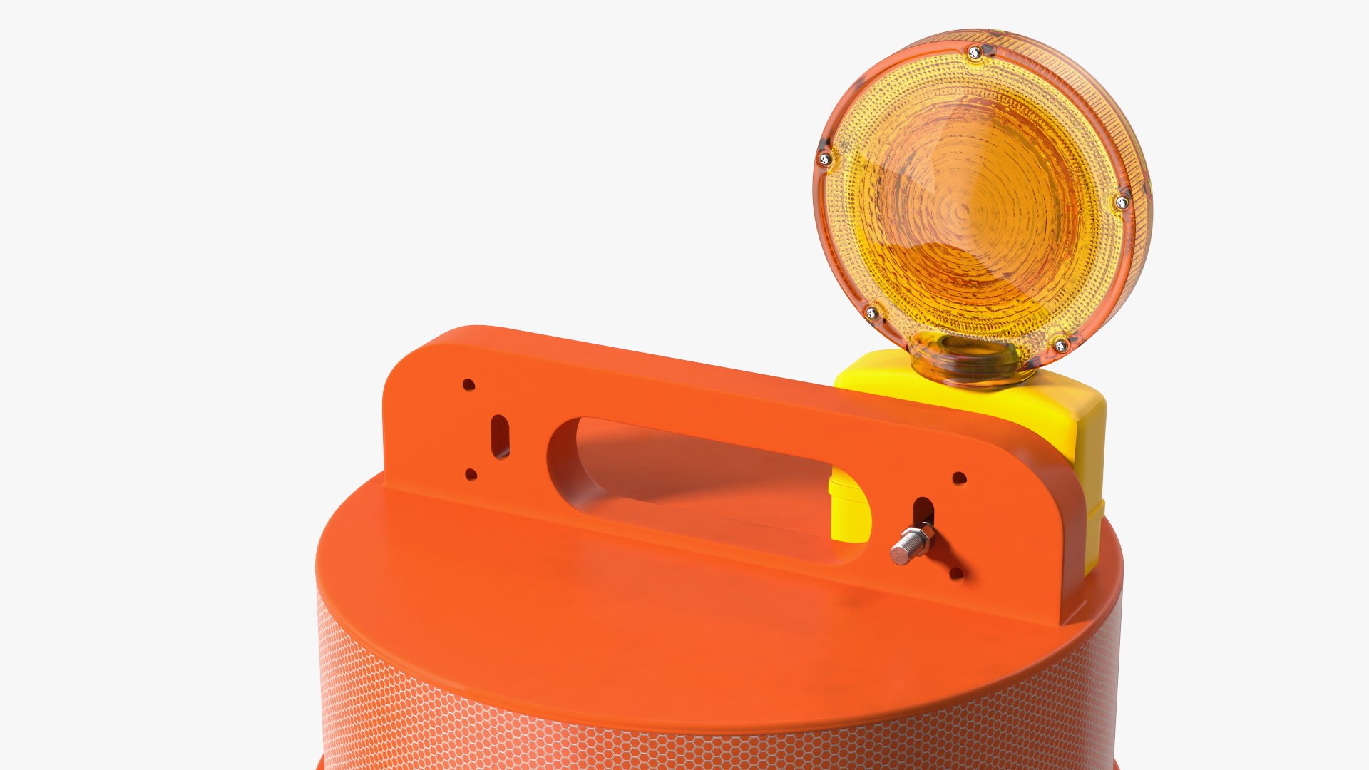 Traffic Safety Barrel With Warning Light 3D Model - TurboSquid 2202983