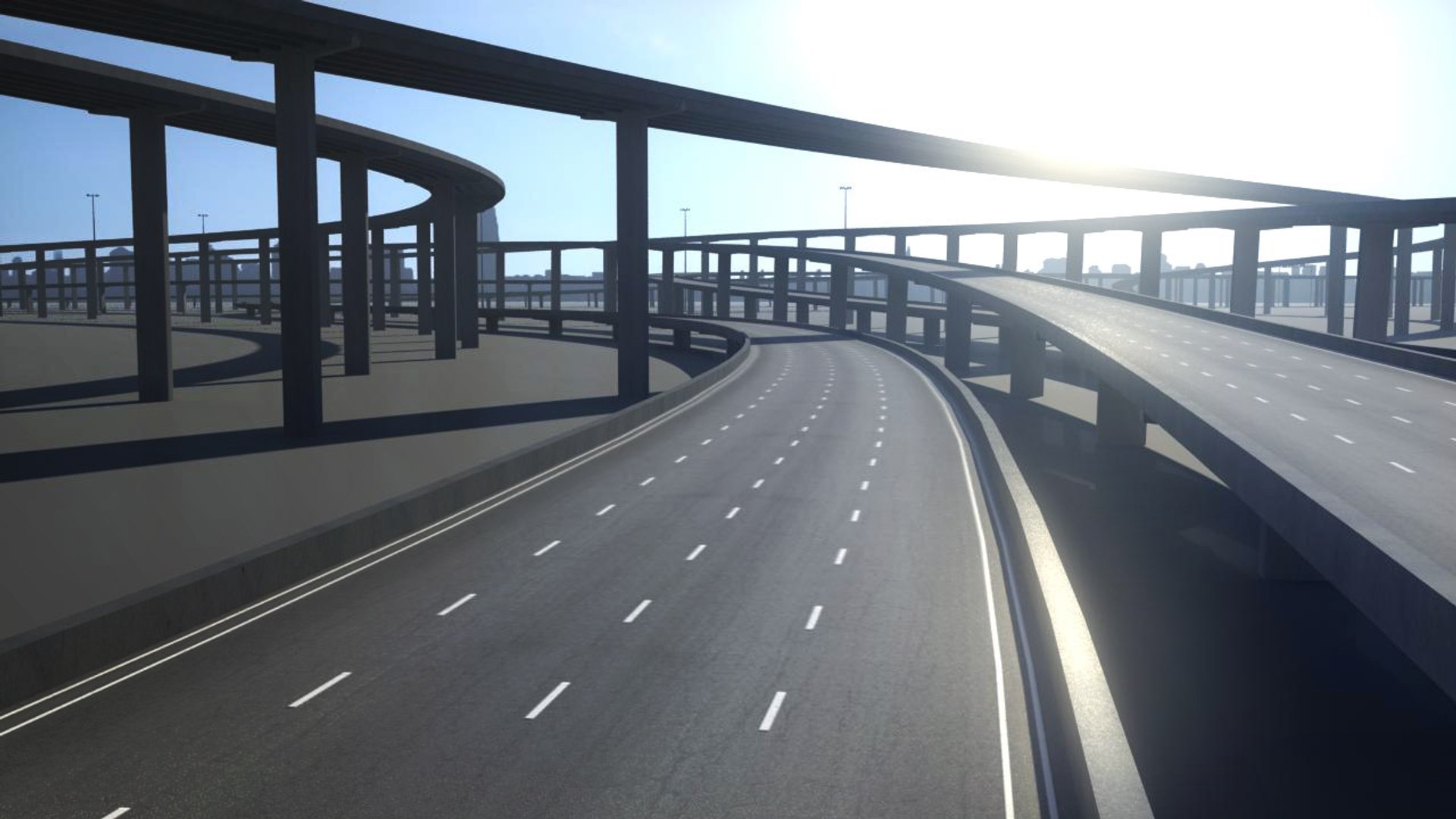 Freeway 3D Model - TurboSquid 1339413