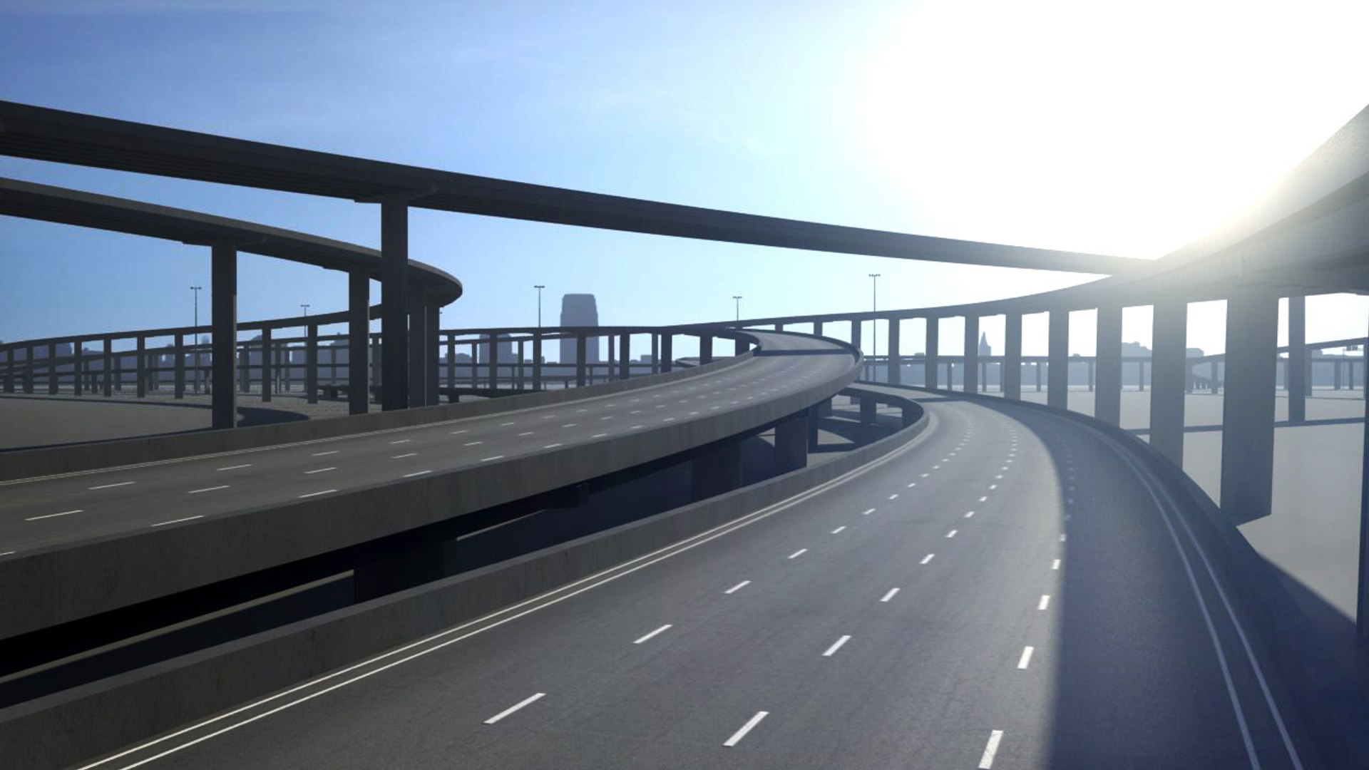 Freeway 3D Model - TurboSquid 1339413