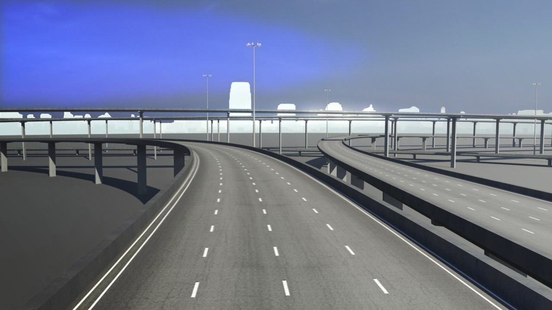 Freeway 3D Model - TurboSquid 1339413