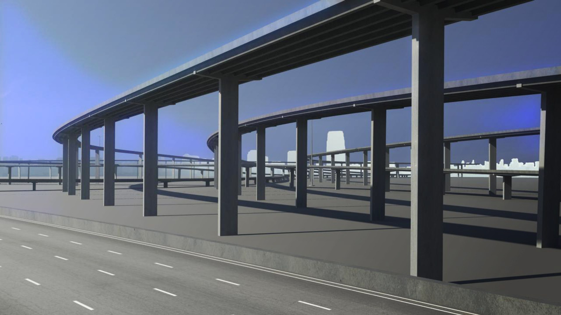 Freeway 3D Model - TurboSquid 1339413