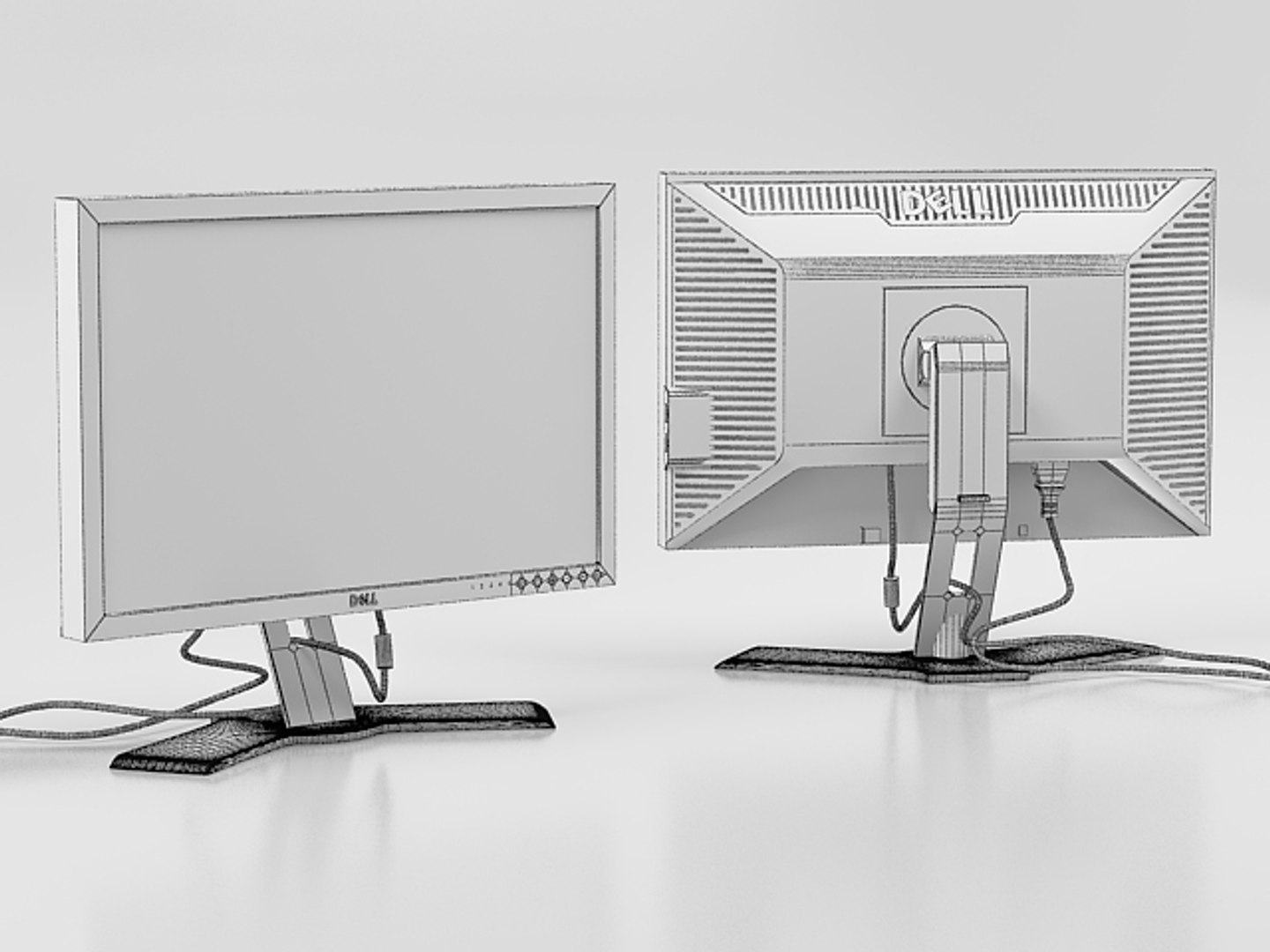 Dell Monitor 3d Model