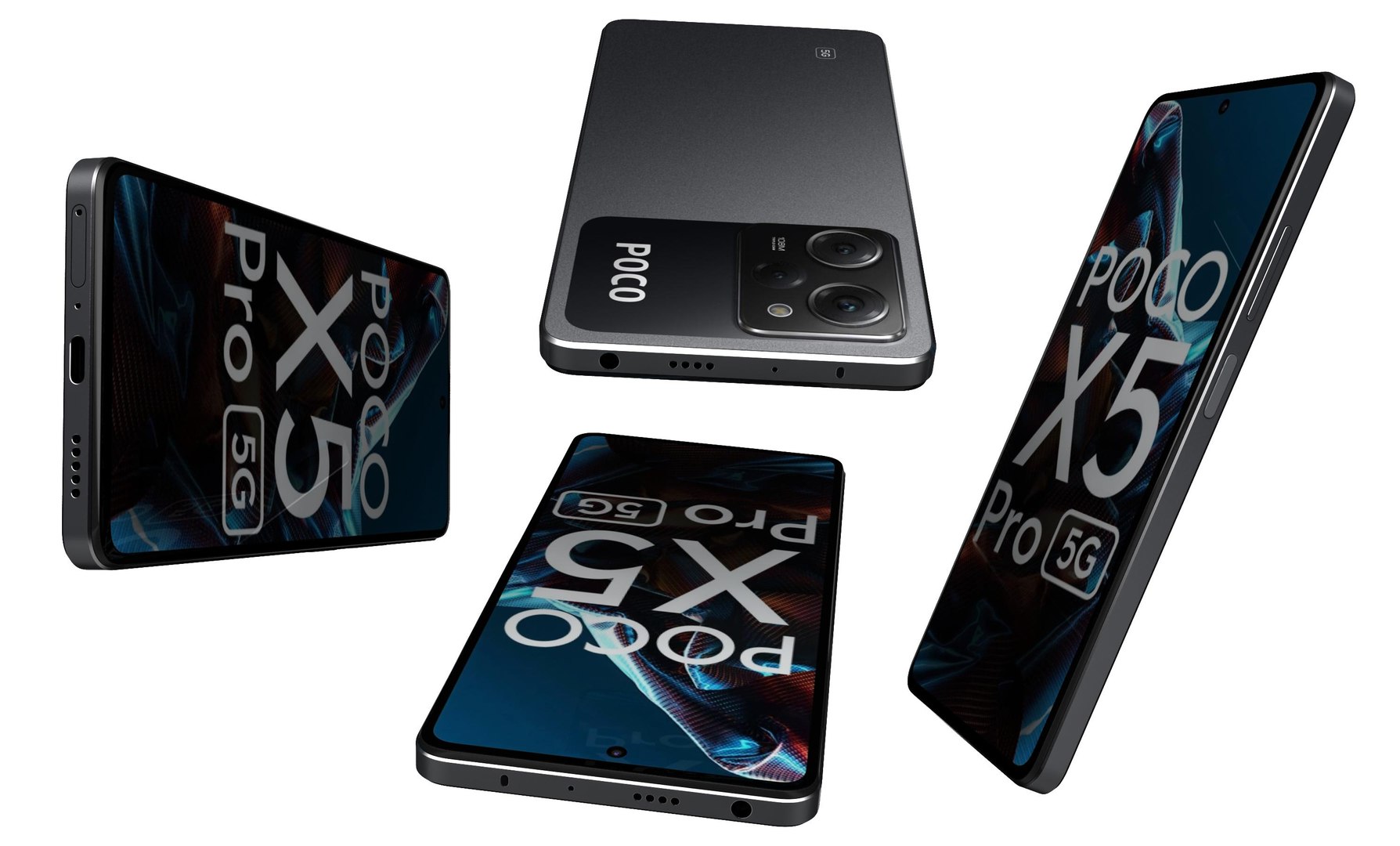 3D Model Xiaomi Poco X5 Pro 5G Black - TurboSquid 2032550