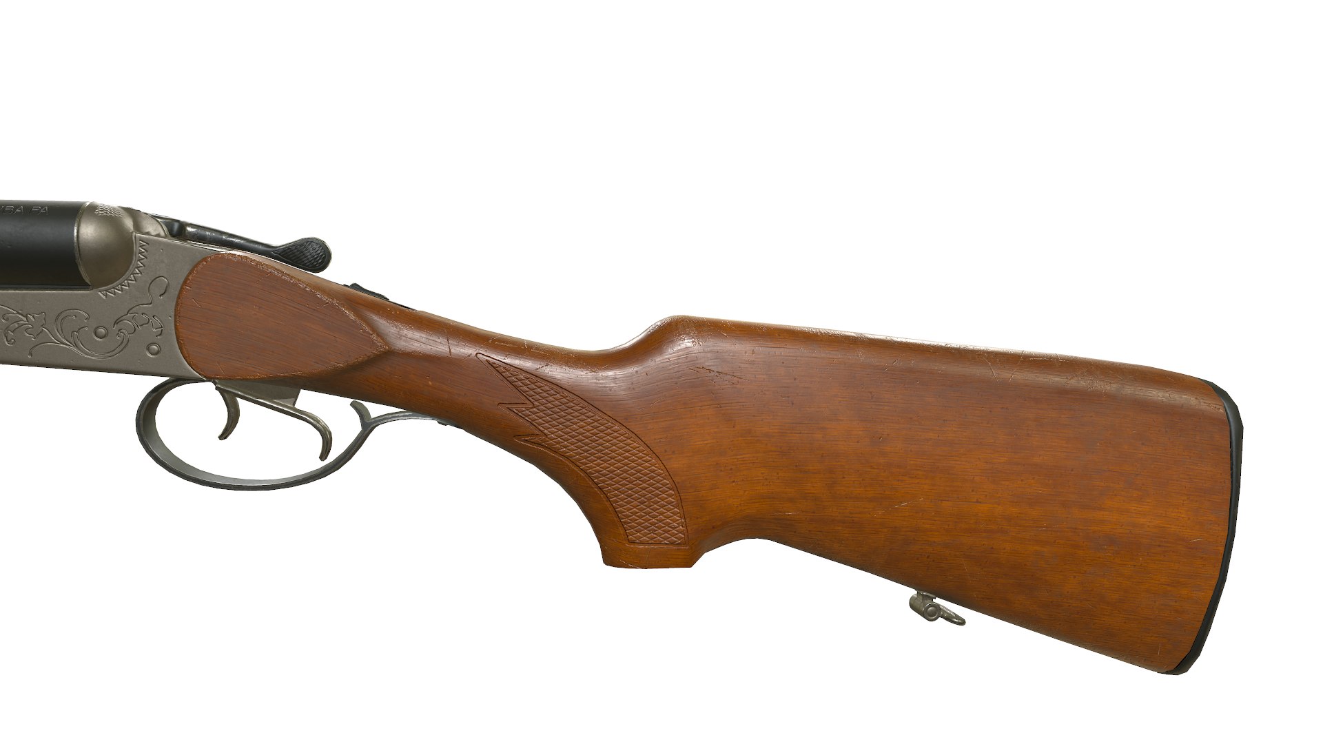 3D Baikal MP-221 Double Barrel Shotgun Low-poly PBR - TurboSquid 2079554