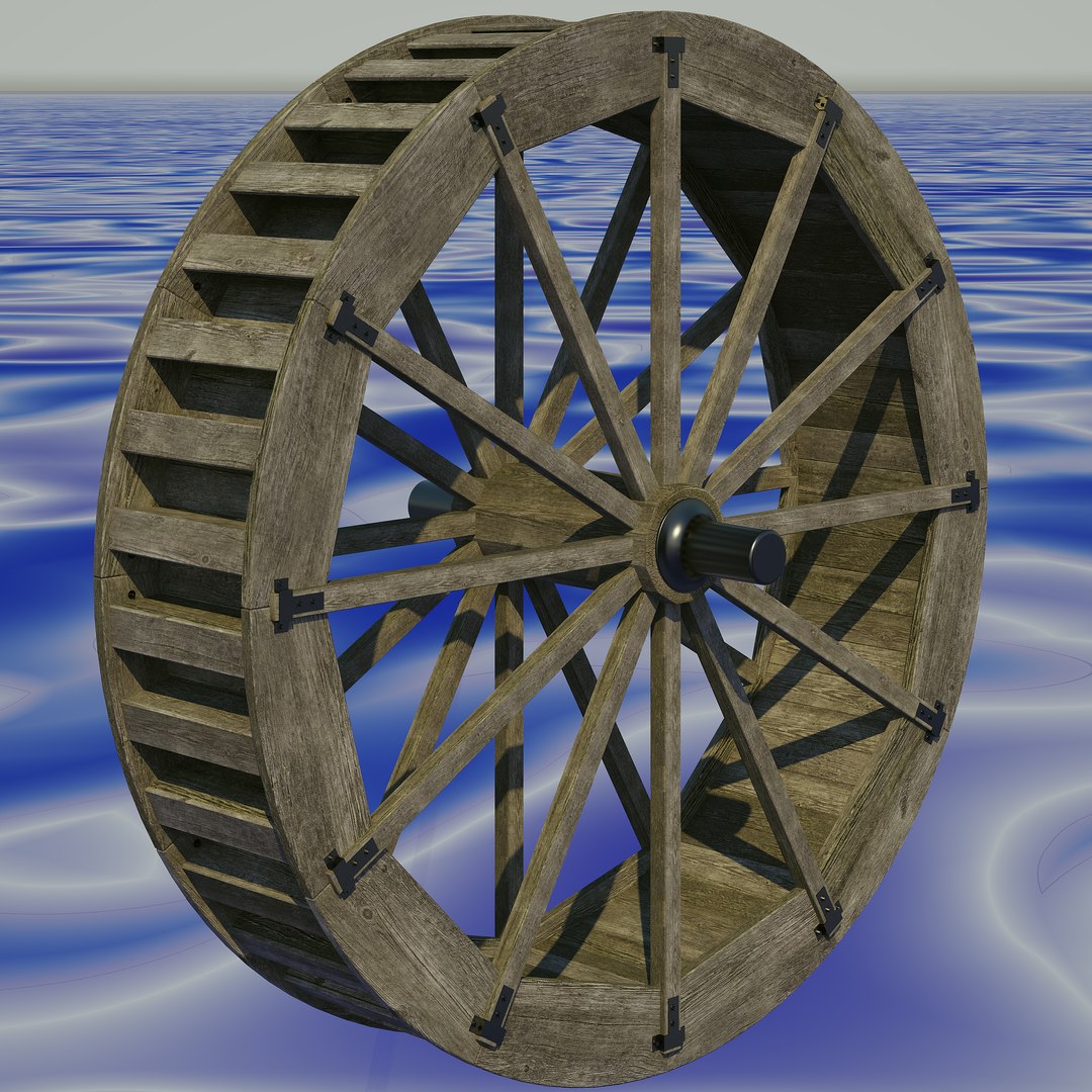 3D Mill wooden wheel - TurboSquid 1742858