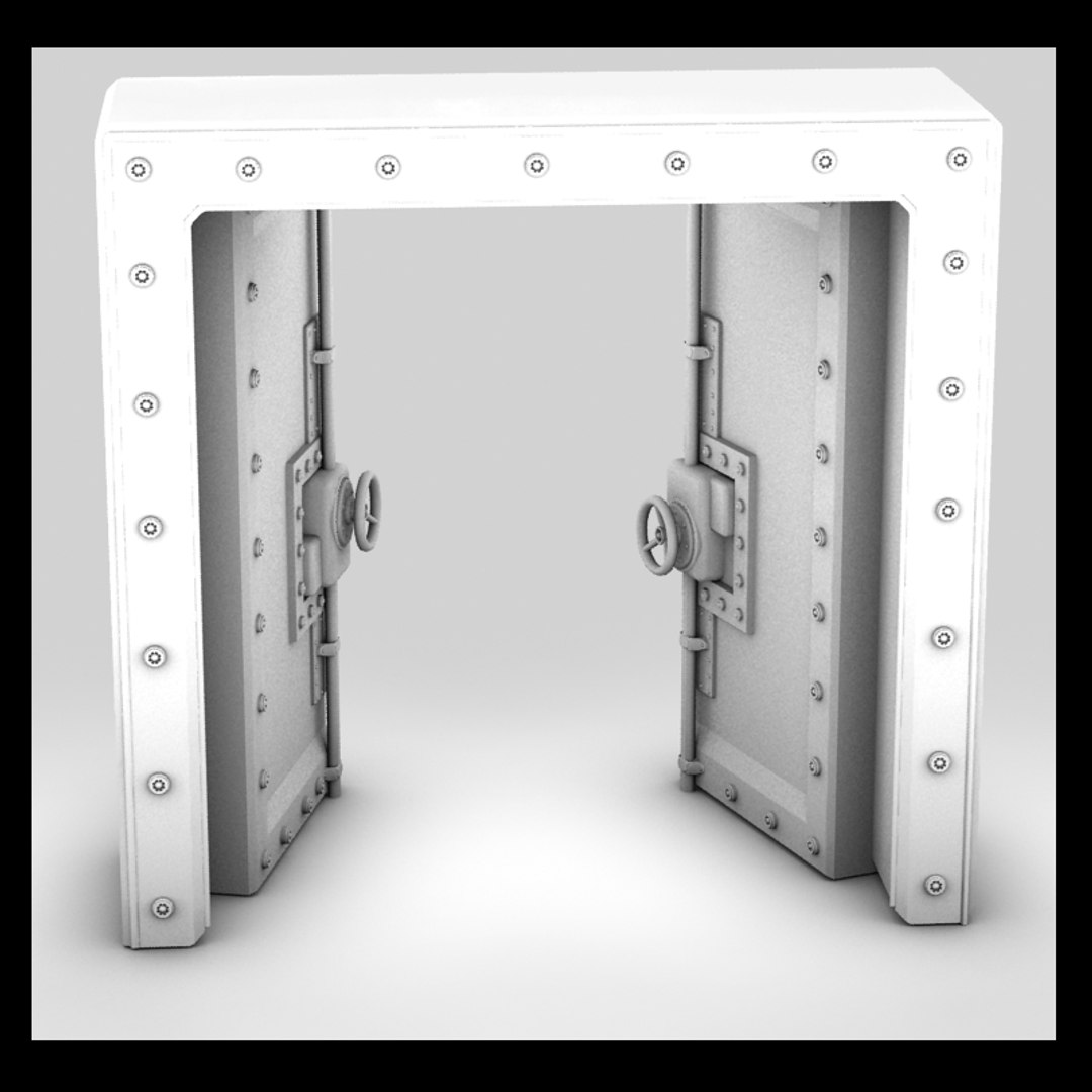 3d model metal door