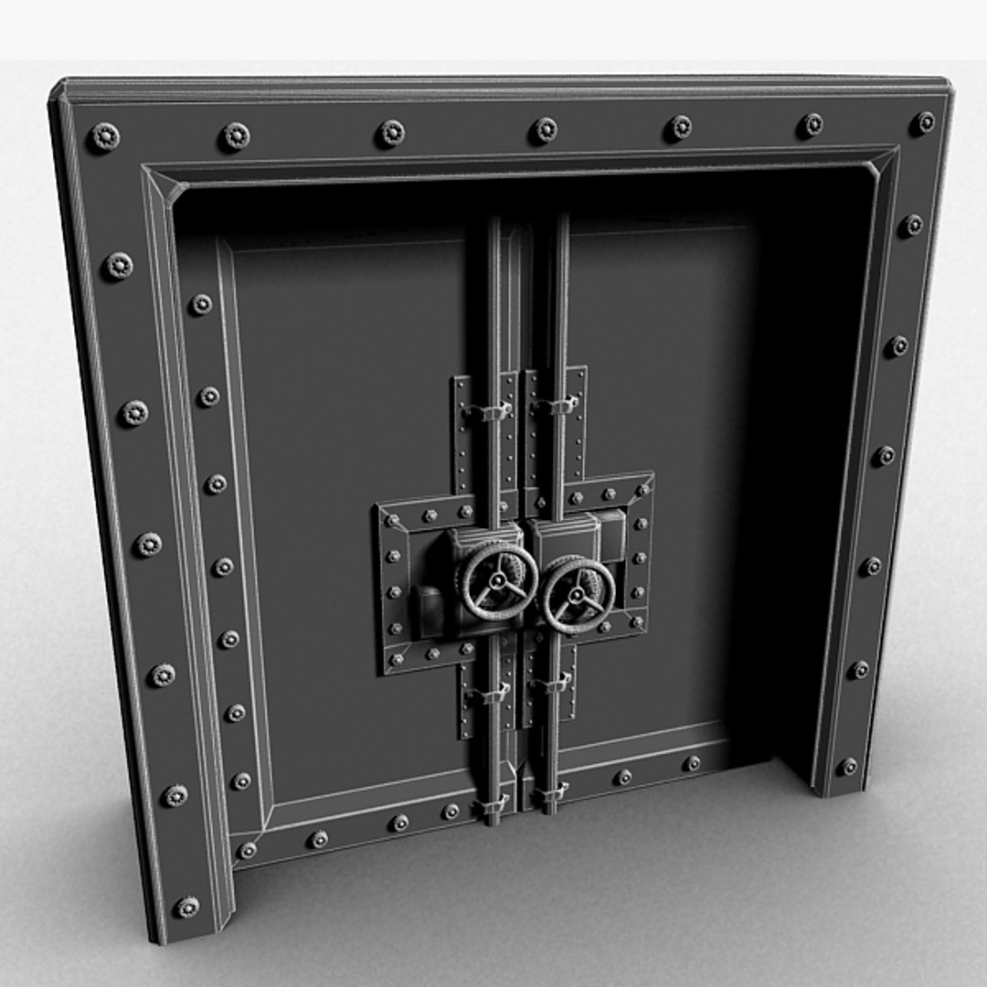 3d model metal door