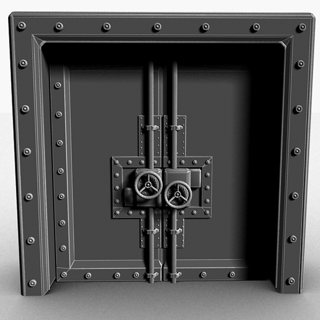 3d model metal door
