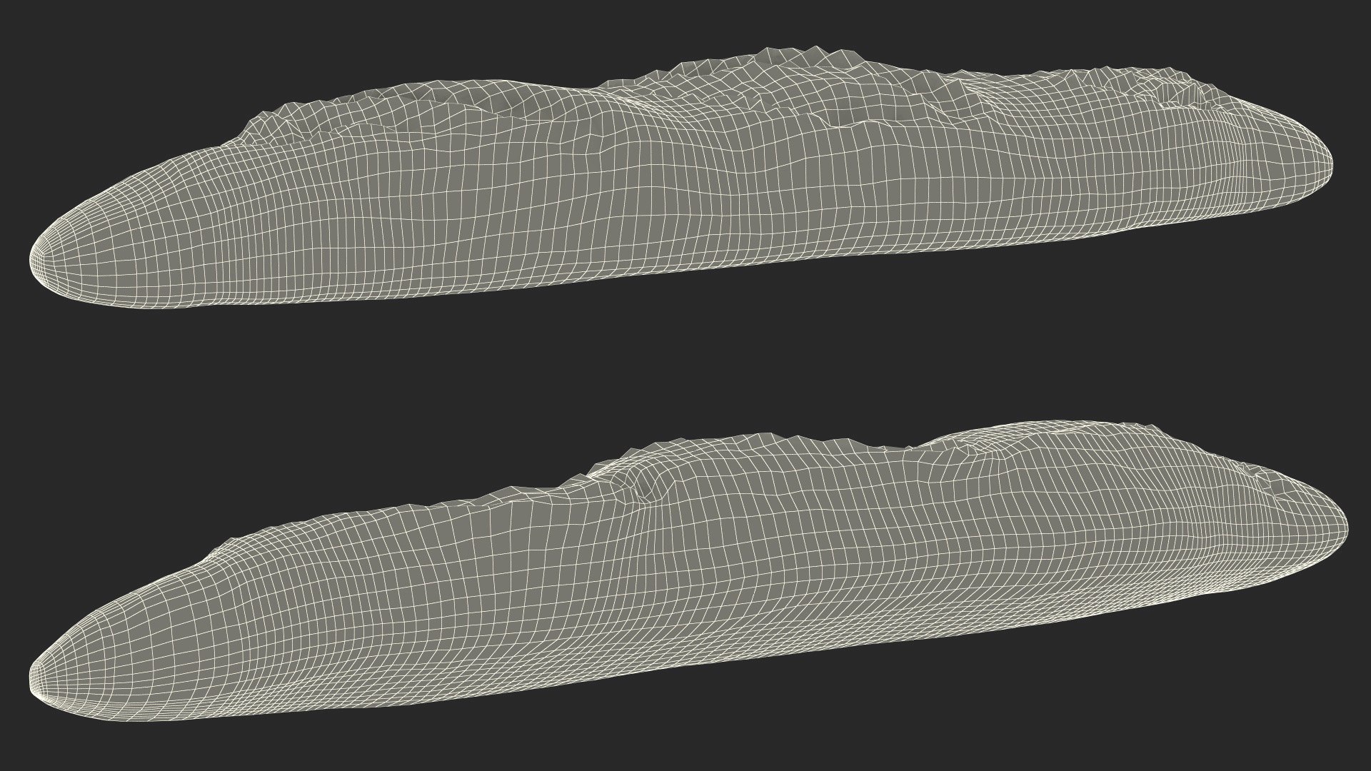 French Baguette Bread Model - TurboSquid 2214660