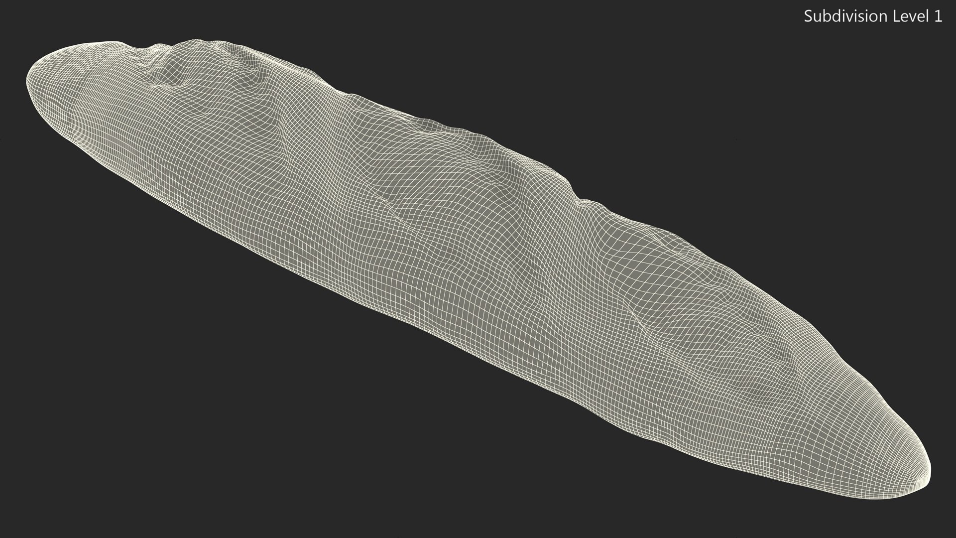 French Baguette Bread Model - TurboSquid 2214660