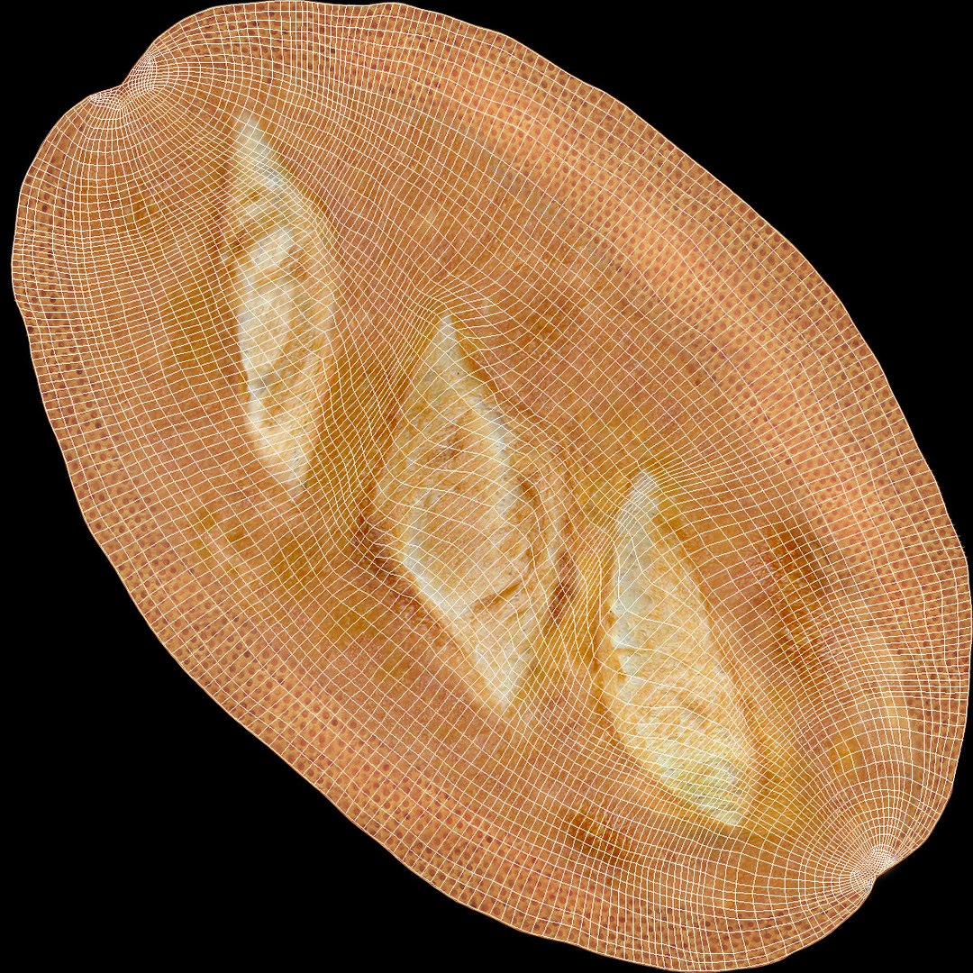French Baguette Bread Model - TurboSquid 2214660