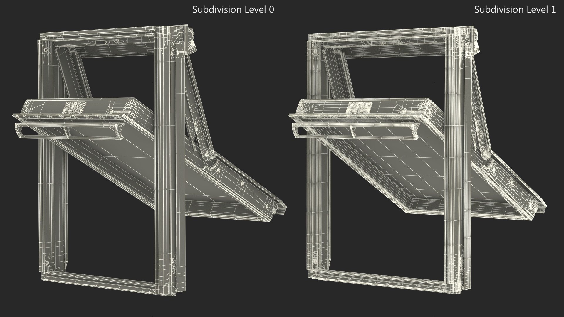 3D Center Pivot Roof Window 78 X 118 Rigged Model - TurboSquid 2262669