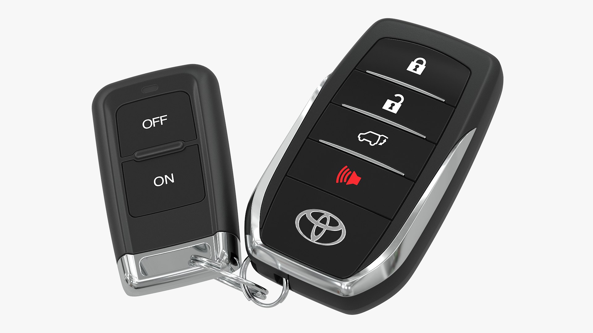 3D Car Key 03 With Webasto Remote Model - TurboSquid 2135287