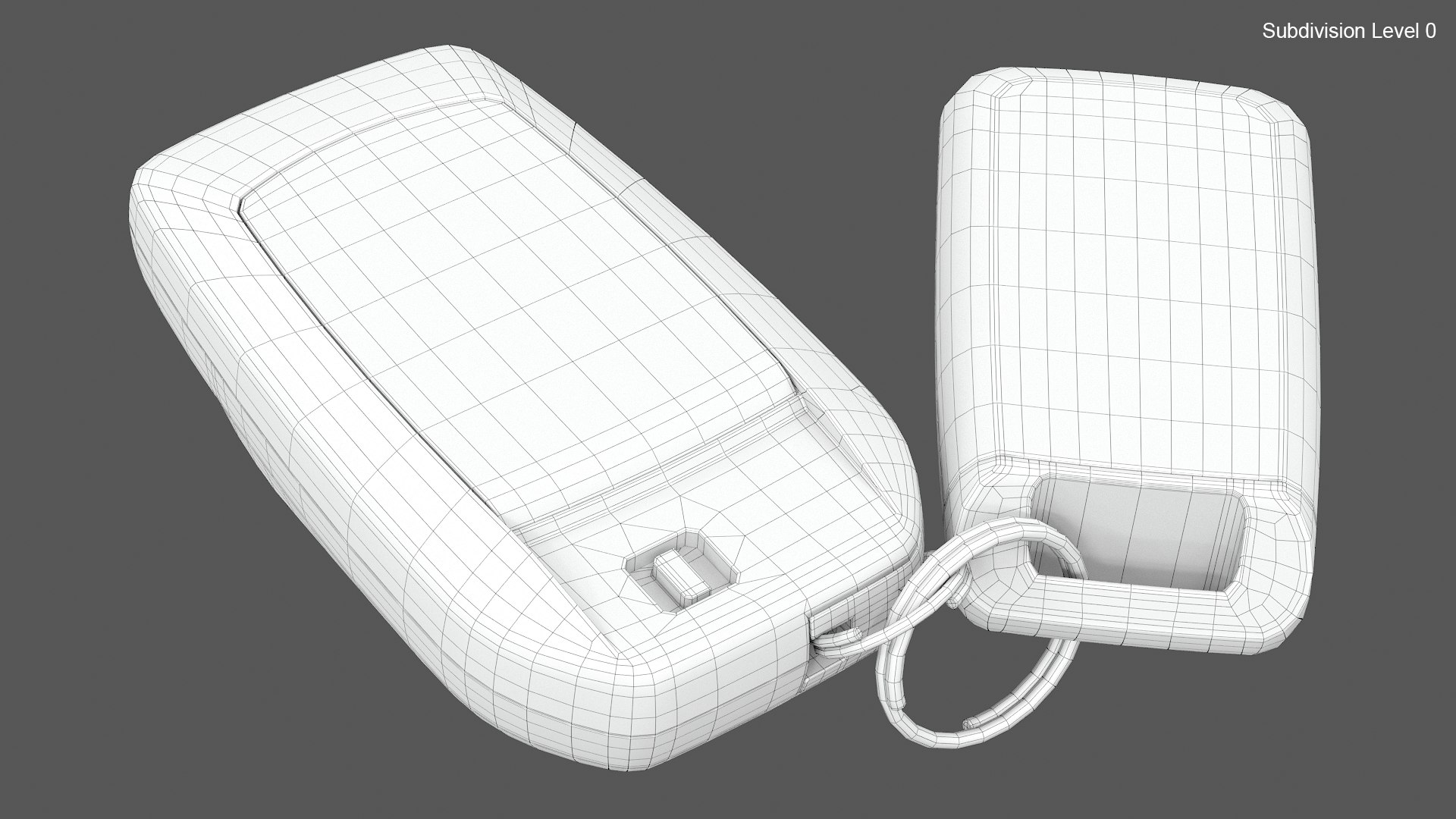 3D Car Key 03 With Webasto Remote Model - TurboSquid 2135287