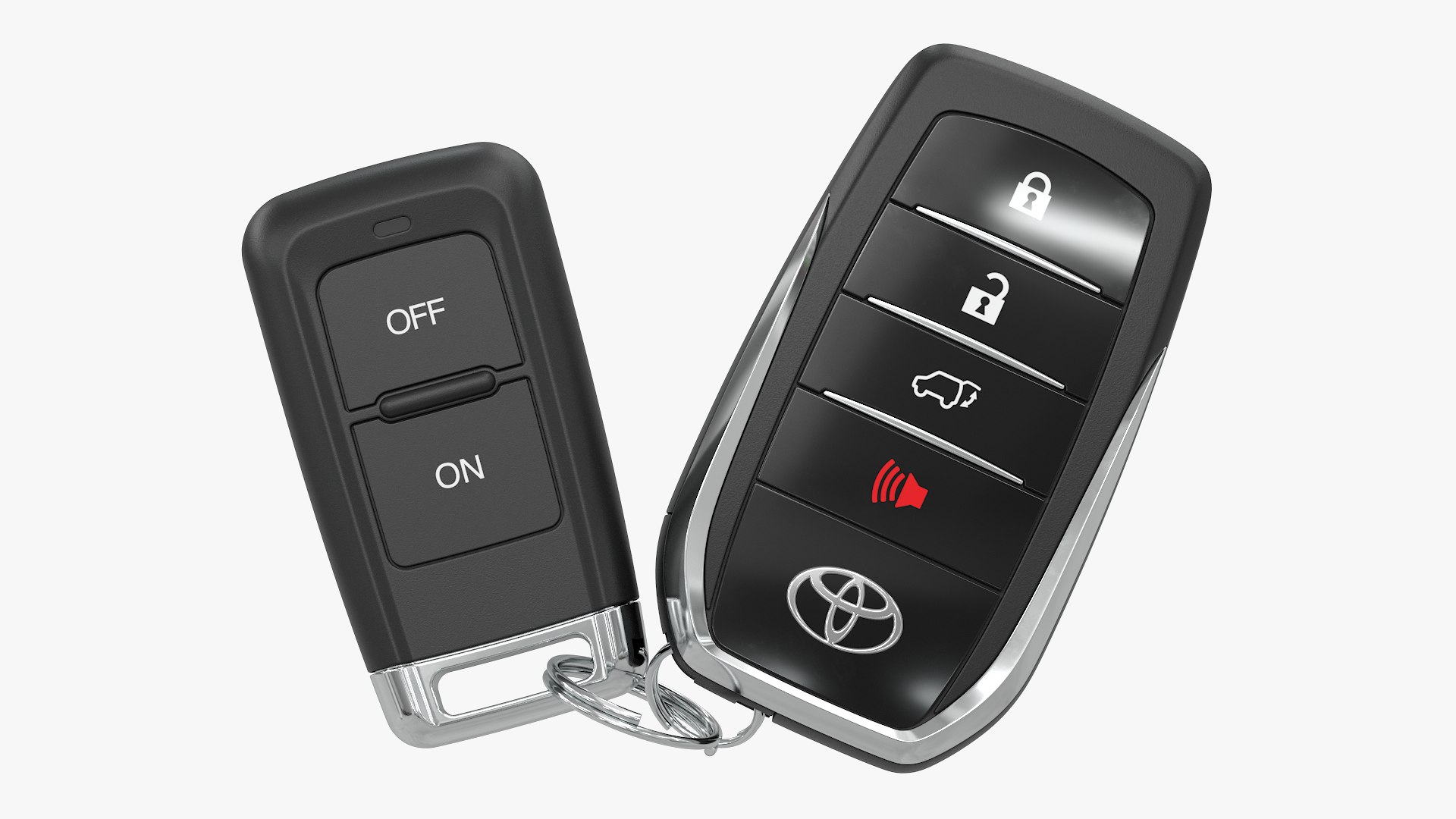 3D Car Key 03 With Webasto Remote Model - TurboSquid 2135287