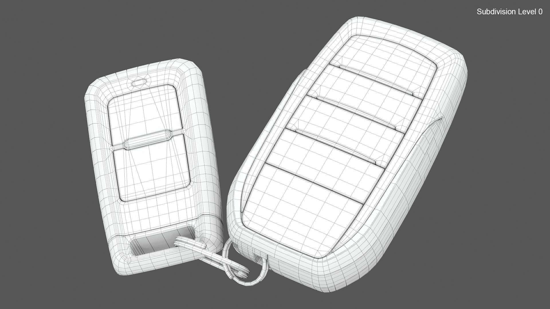 3D Car Key 03 With Webasto Remote Model - TurboSquid 2135287