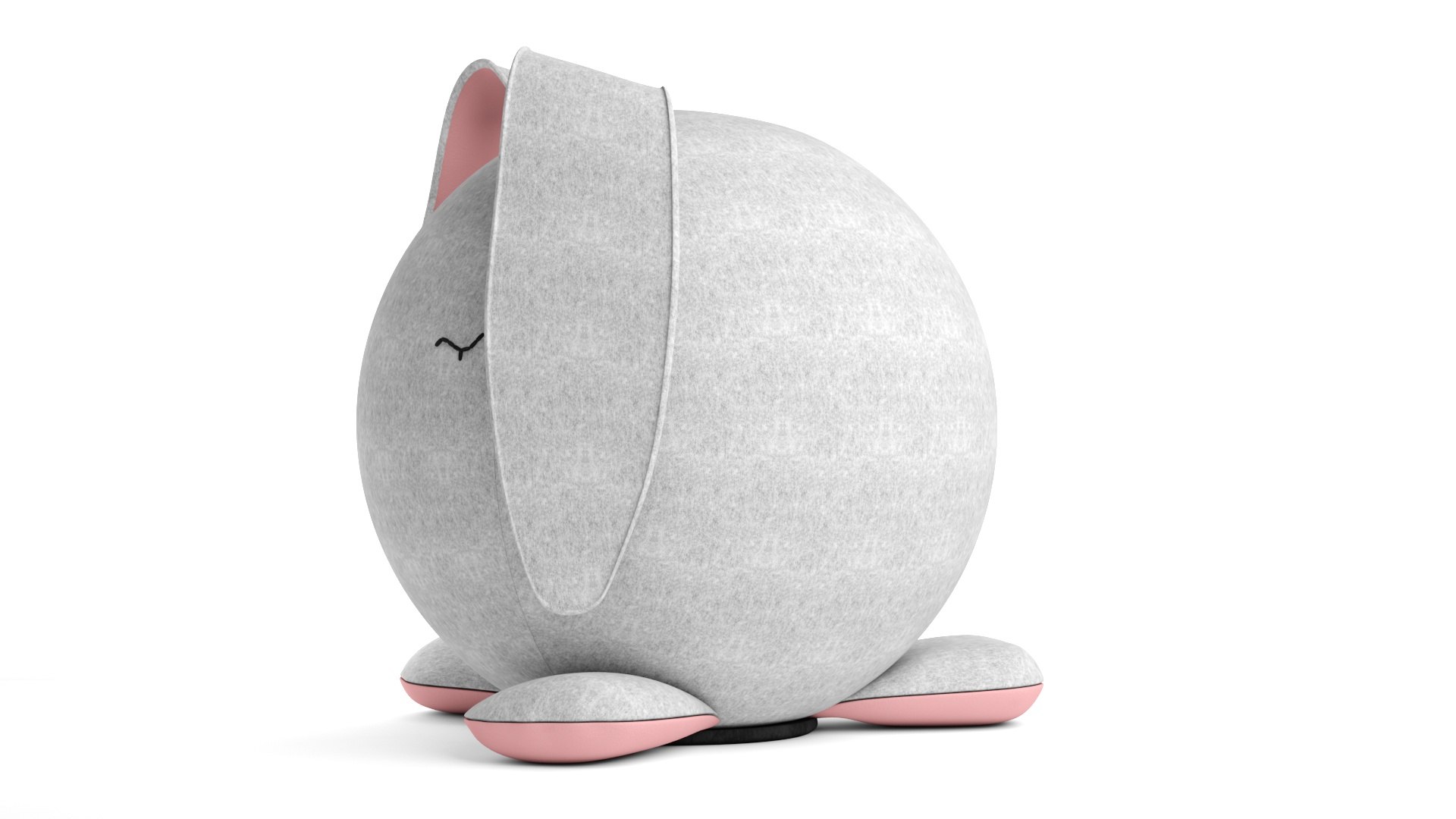 BADA And BOU Da The Jumping Rabbit Grey Toy Model - TurboSquid 1977115