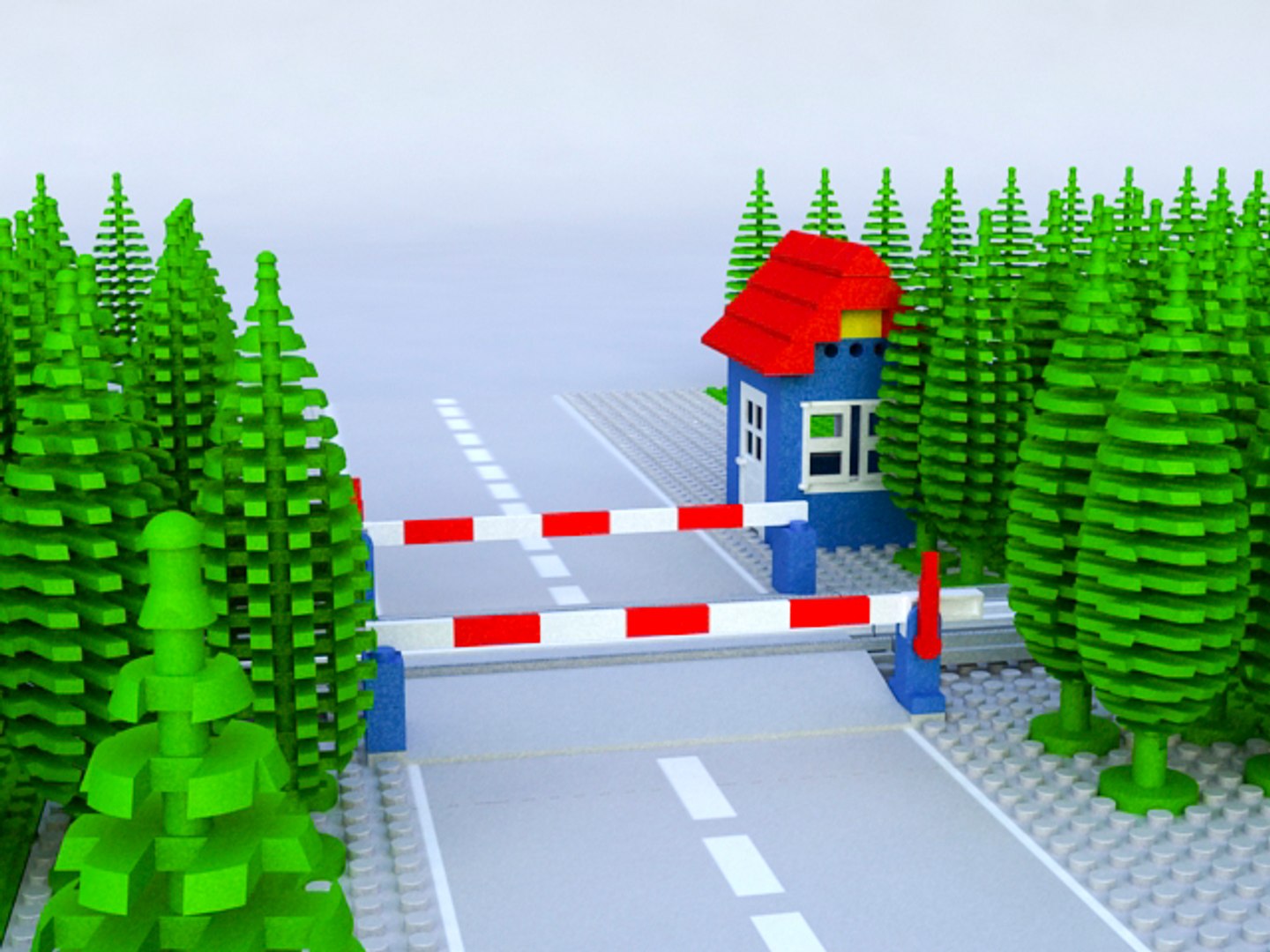 Lego Scene Train 3d Max