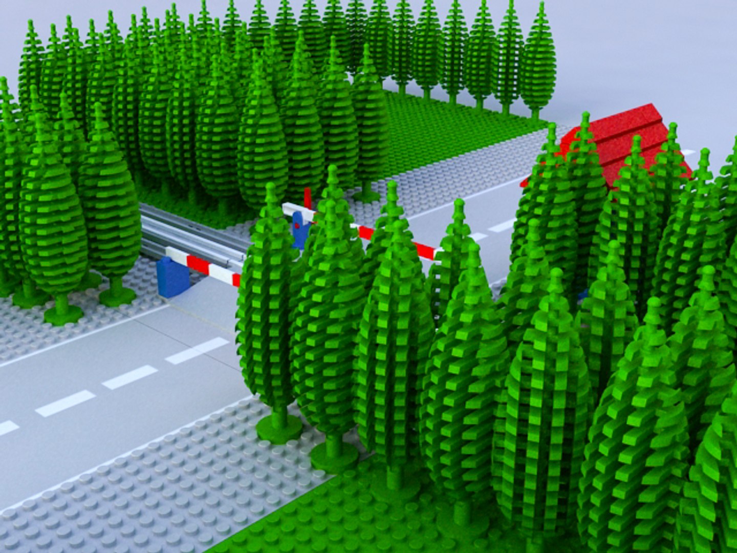 Lego Scene Train 3d Max