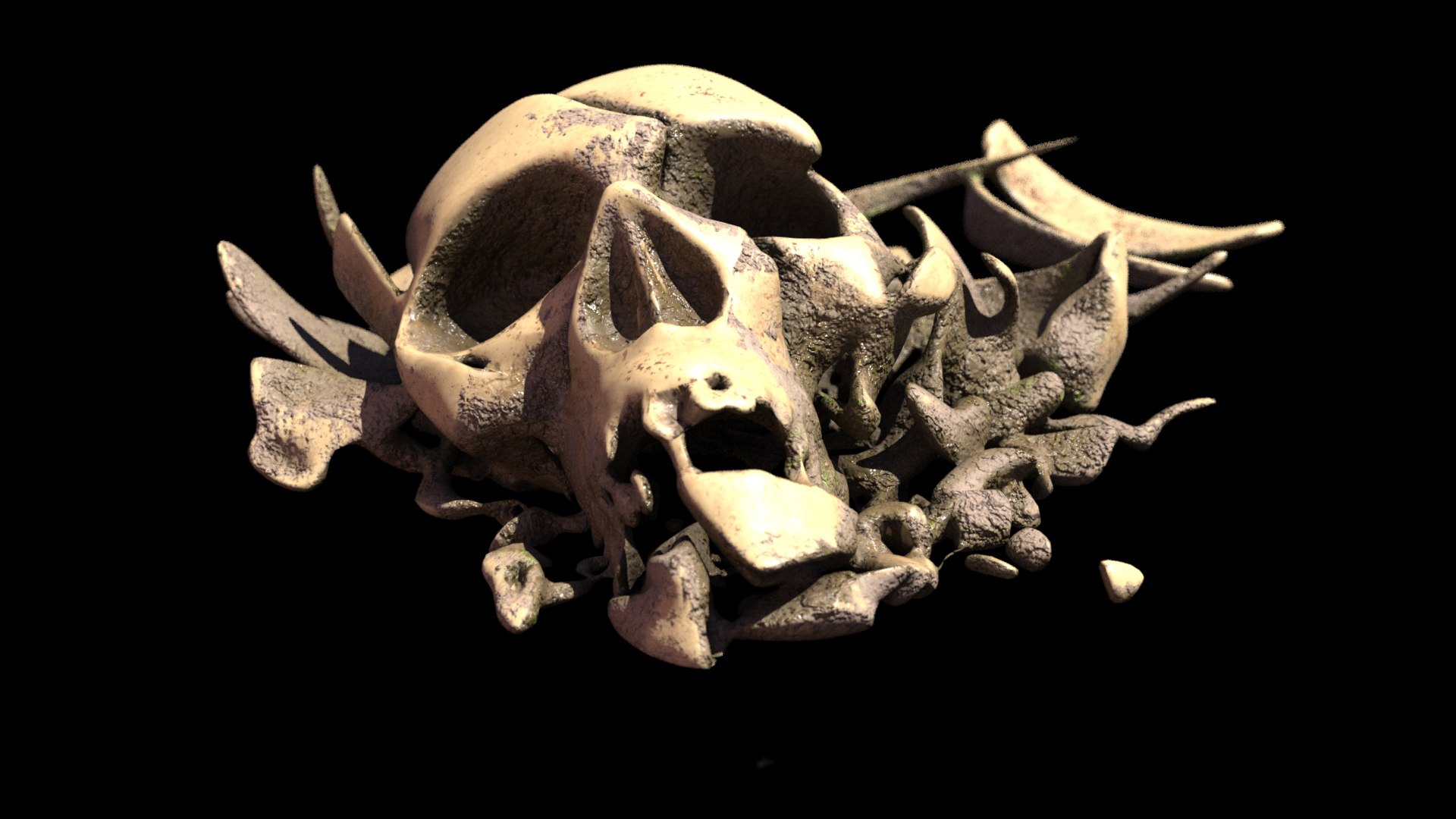 Broken skull model - TurboSquid 1698432