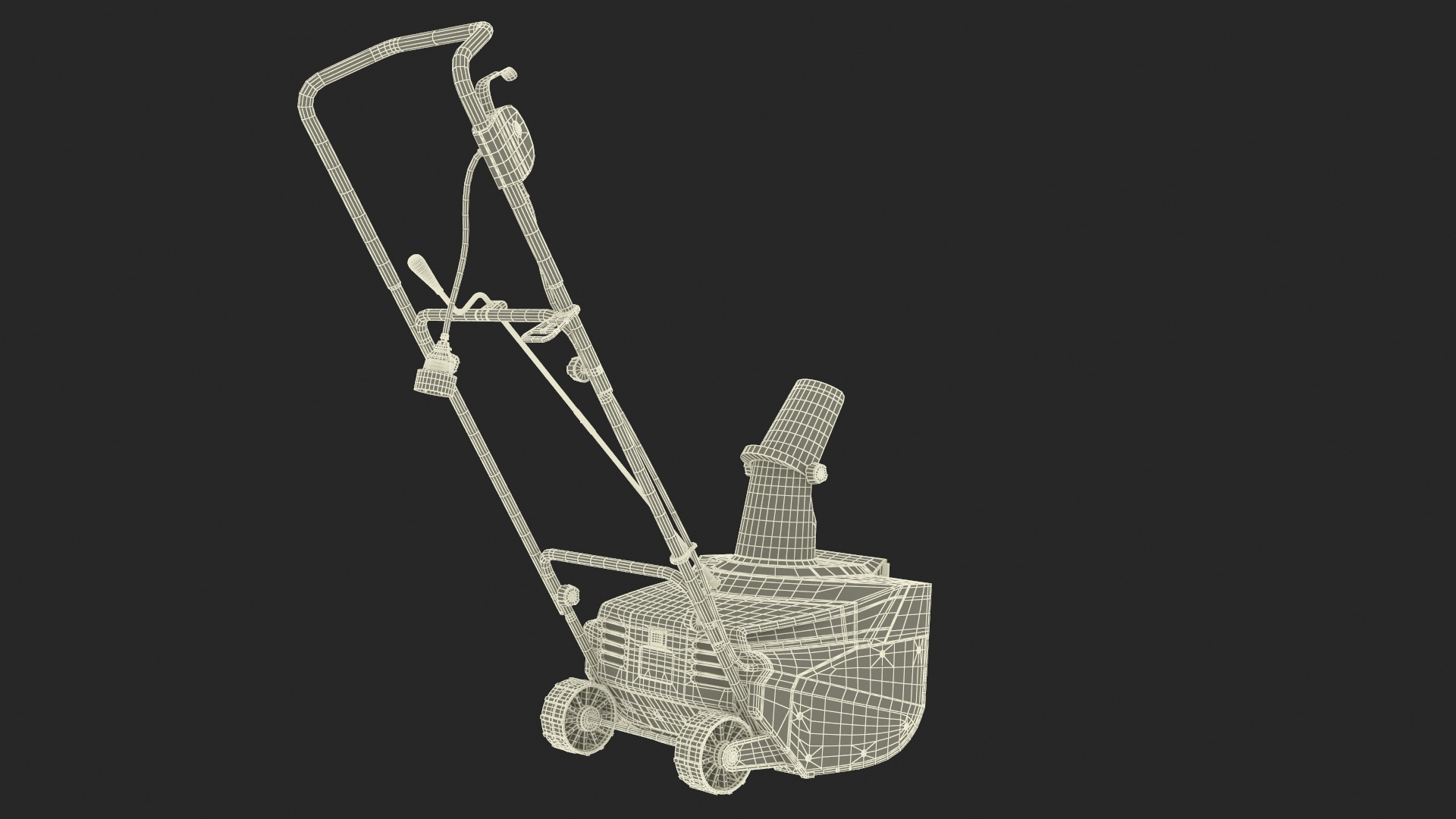 Snow Thrower Poulan 3D model - TurboSquid 2181270