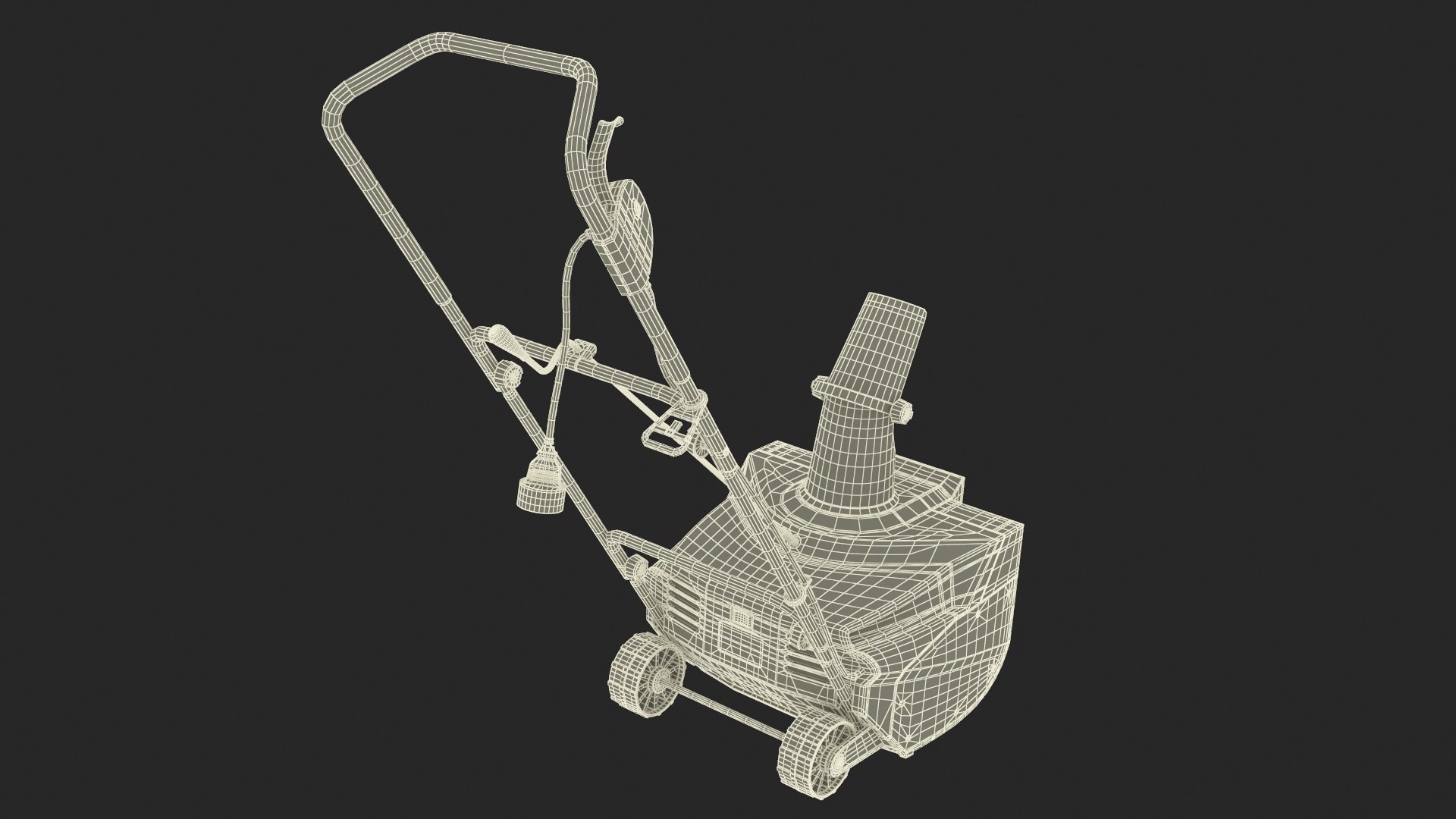 Snow Thrower Poulan 3D model - TurboSquid 2181270