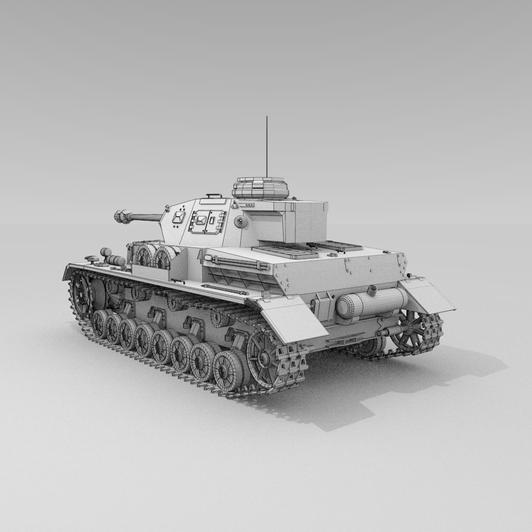 3D panzer iv d e - TurboSquid 1425437