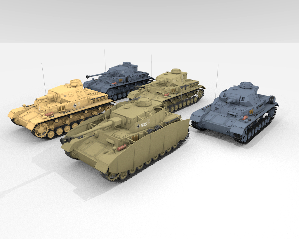 3D panzer iv d e - TurboSquid 1425437