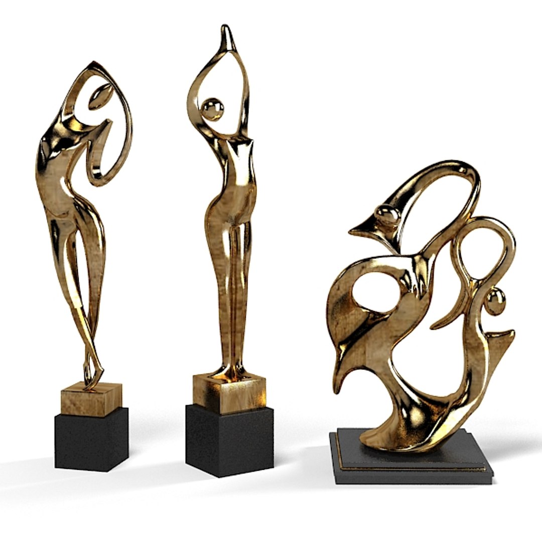 Modern Statue 3d 3ds