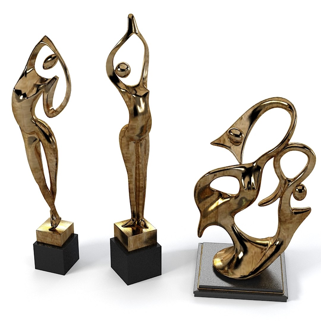 Modern Statue 3d 3ds