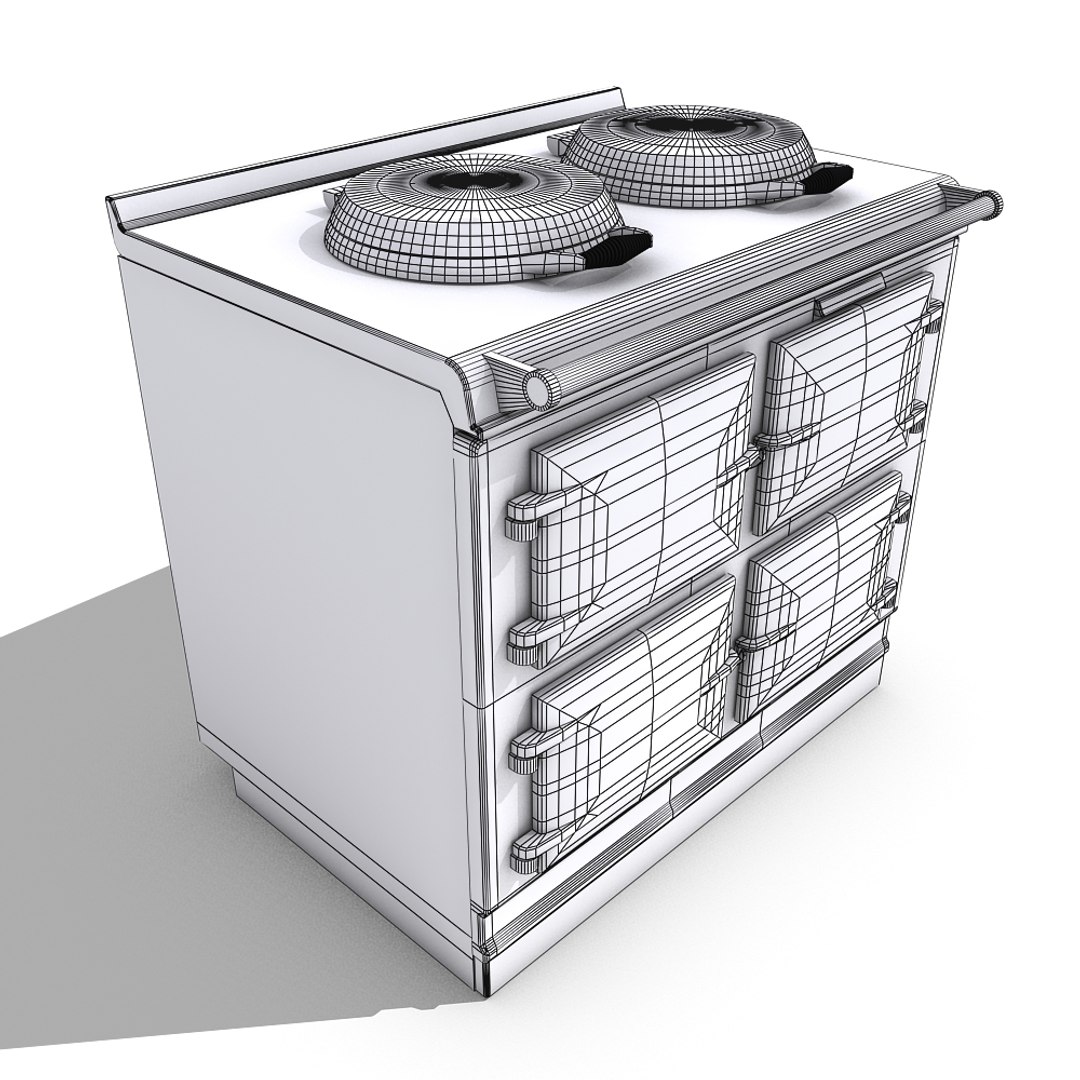 Free Cooker Aga 3d Model