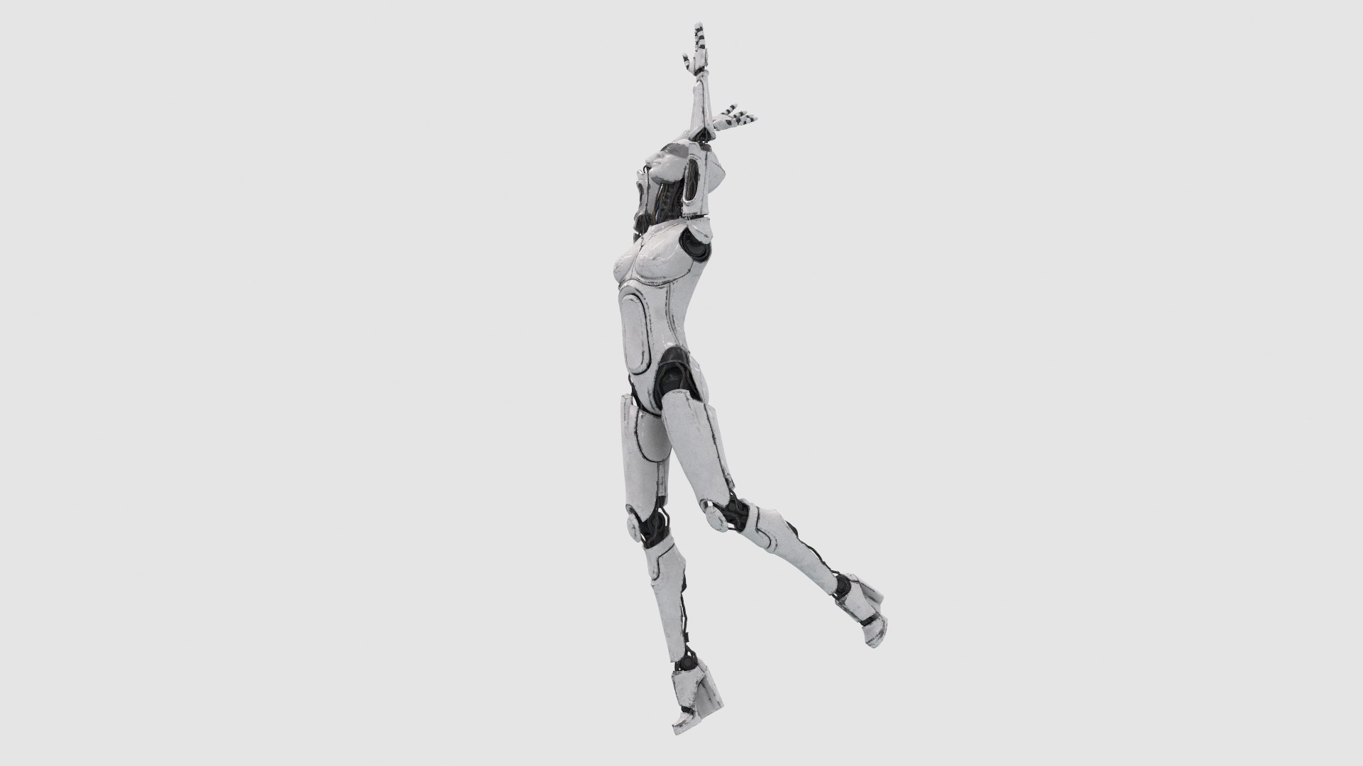 Female Cyborg Robot Rig 3D Model - TurboSquid 2258549