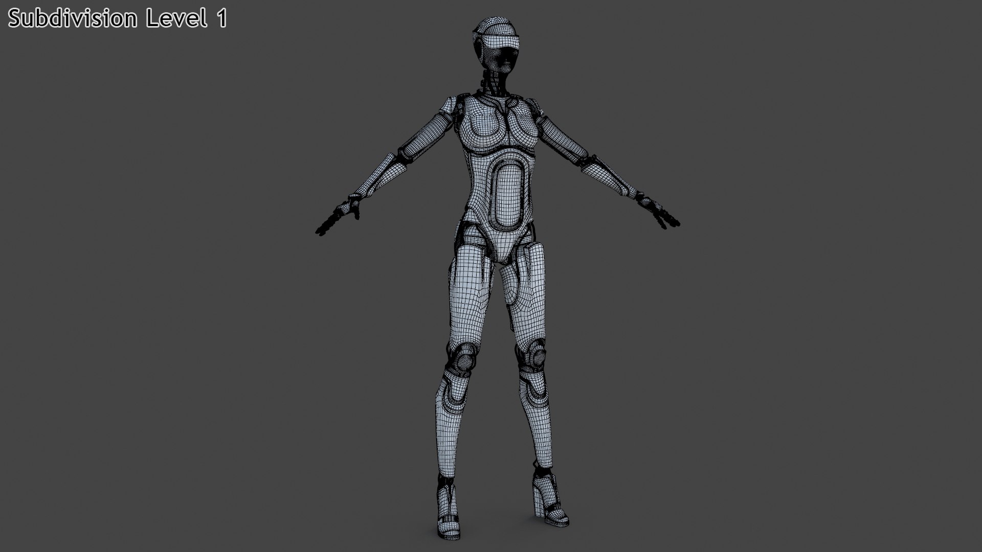 Female Cyborg Robot Rig 3D Model - TurboSquid 2258549