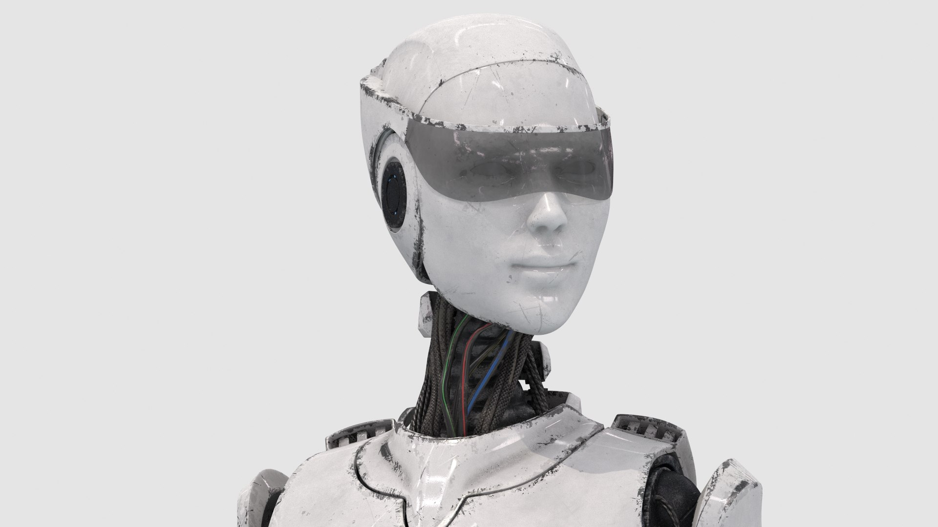 Female Cyborg Robot Rig 3D Model - TurboSquid 2258549