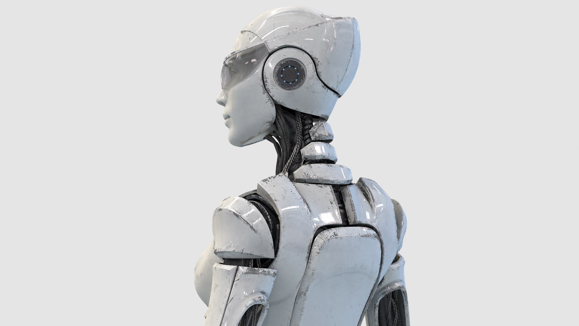 Female Cyborg Robot Rig 3D Model - TurboSquid 2258549