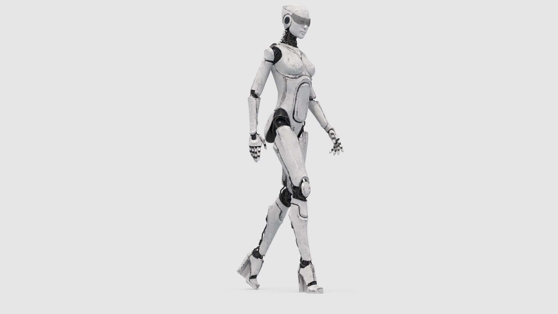 Female Cyborg Robot Rig 3D Model - TurboSquid 2258549