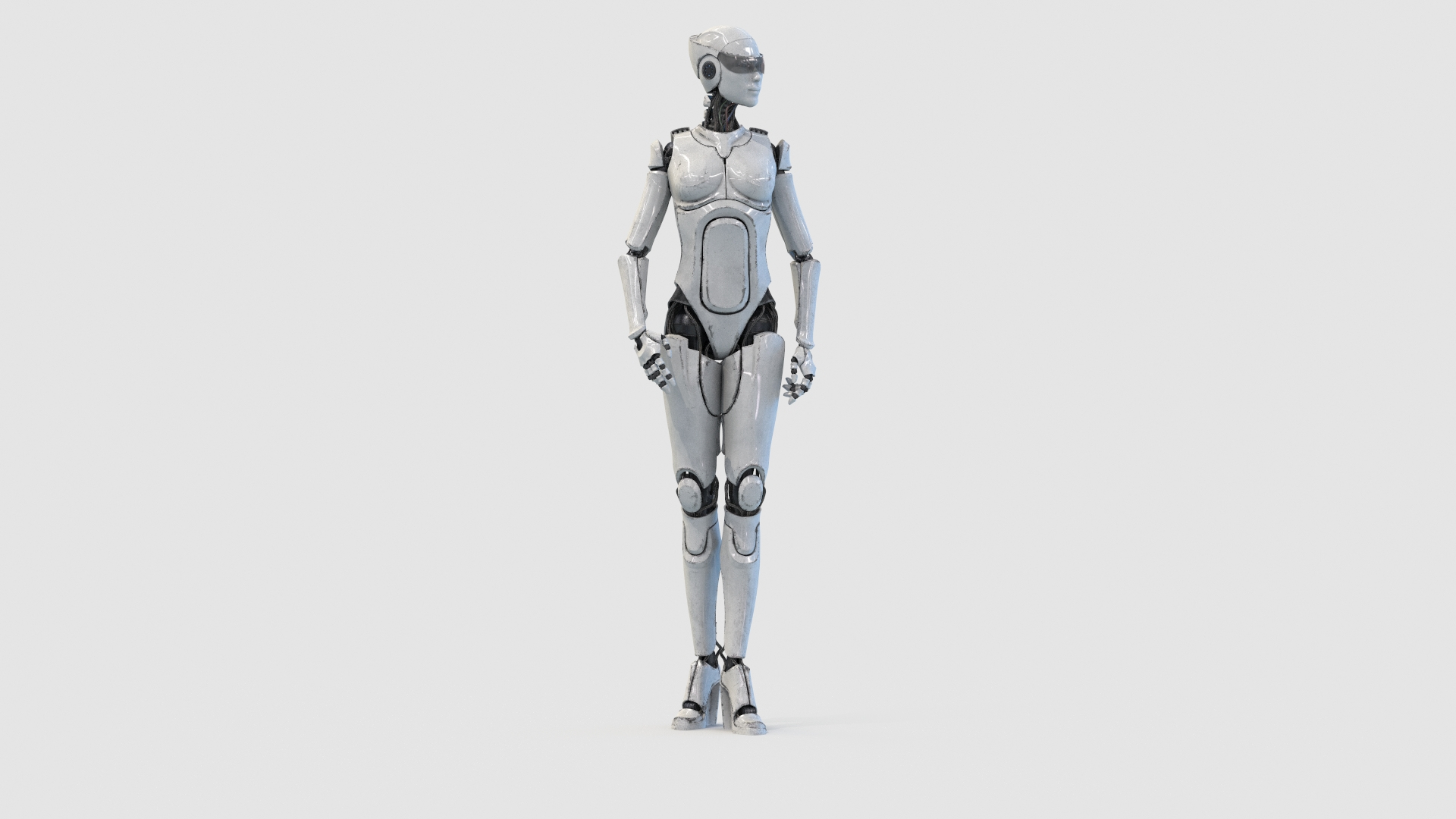 Female Cyborg Robot Rig 3D Model - TurboSquid 2258549