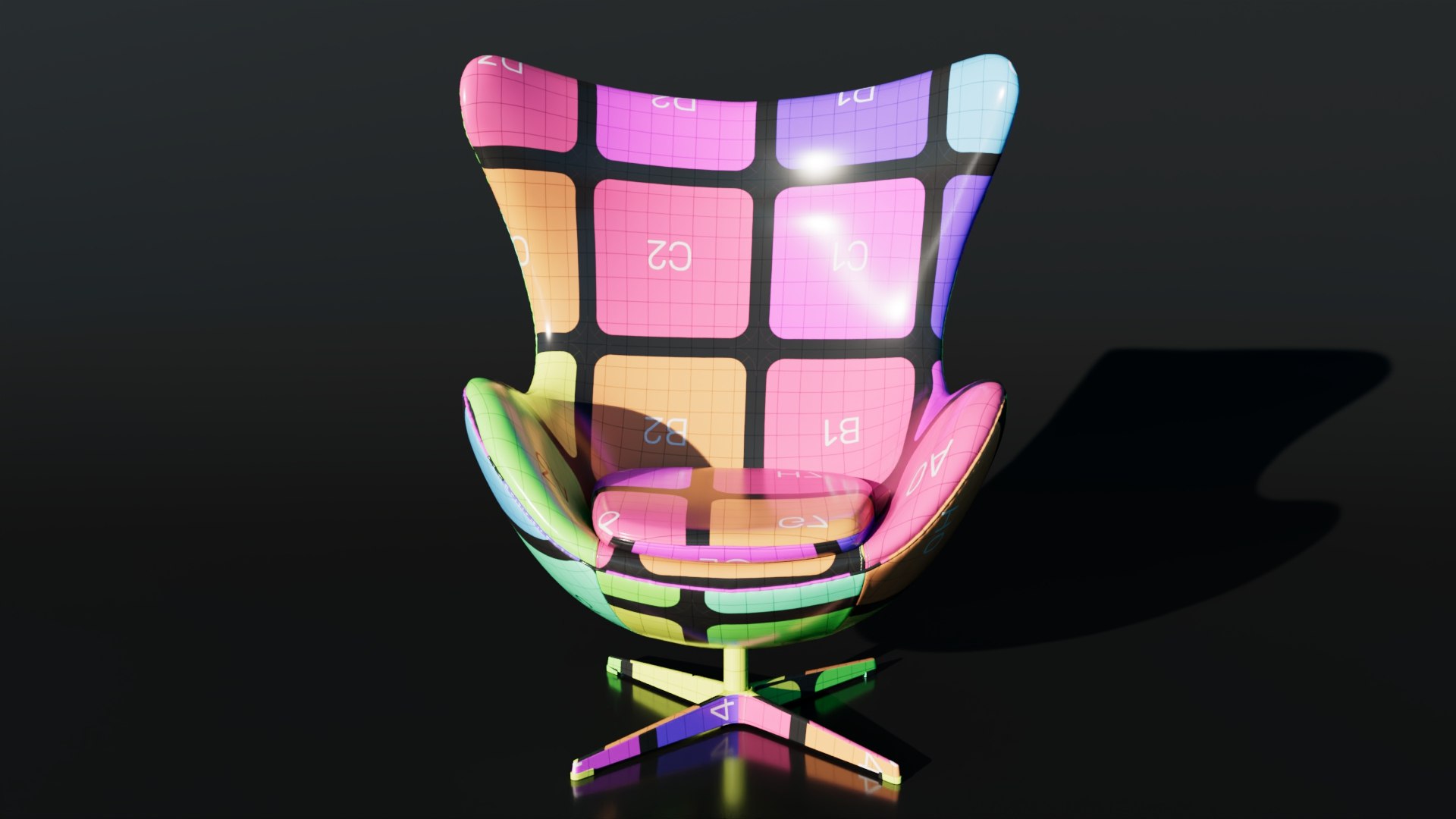 3D Egg Chair - TurboSquid 2291552