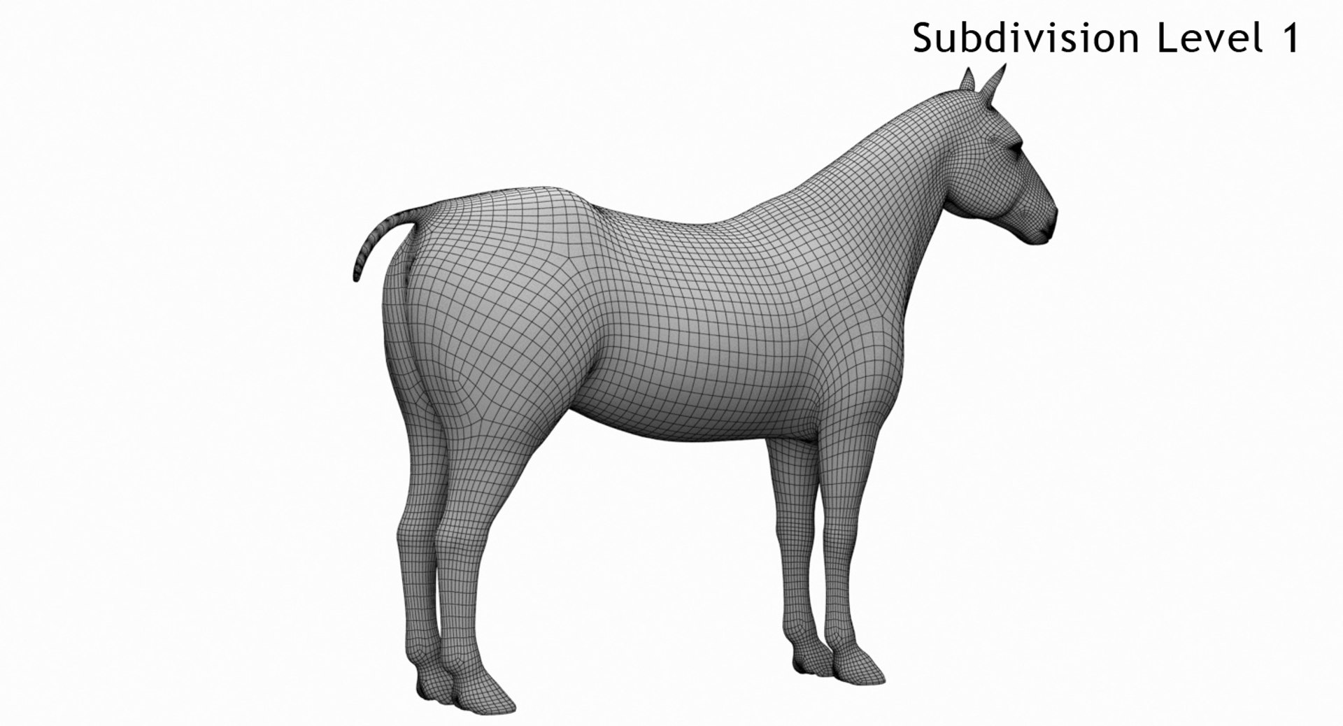quarter horse 3d model