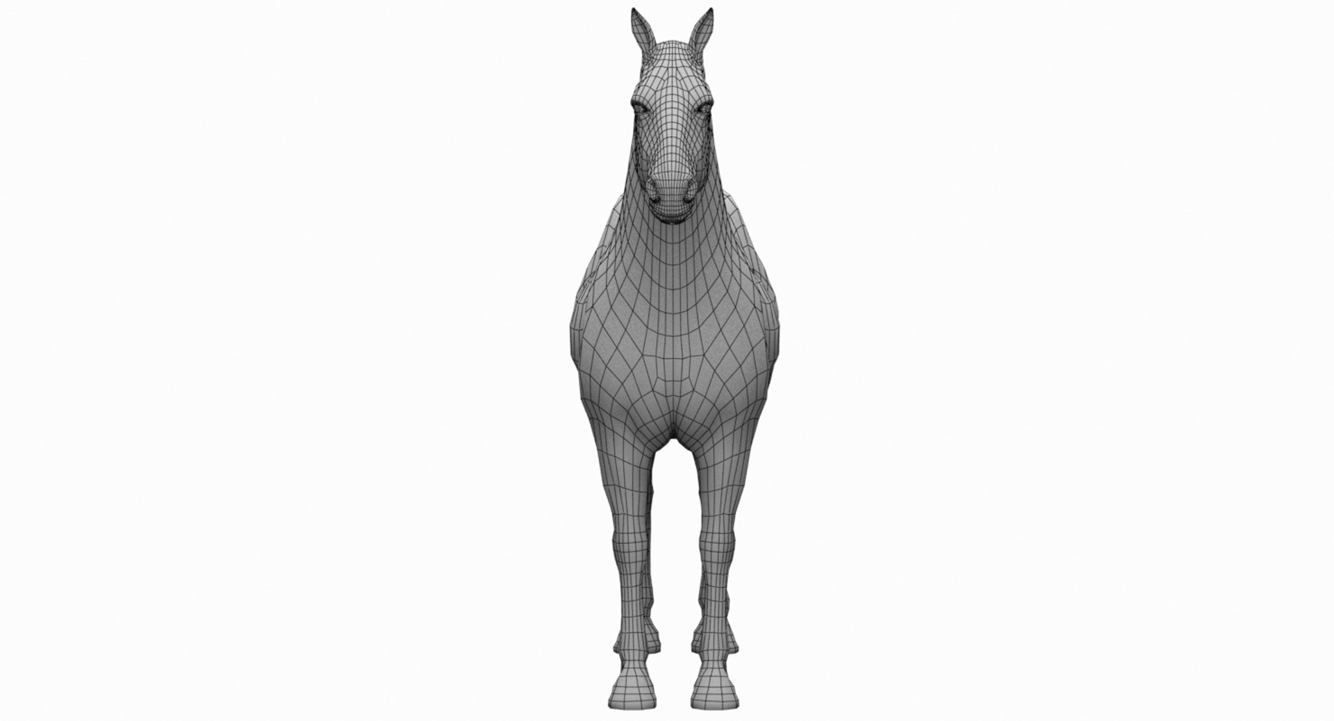 quarter horse 3d model
