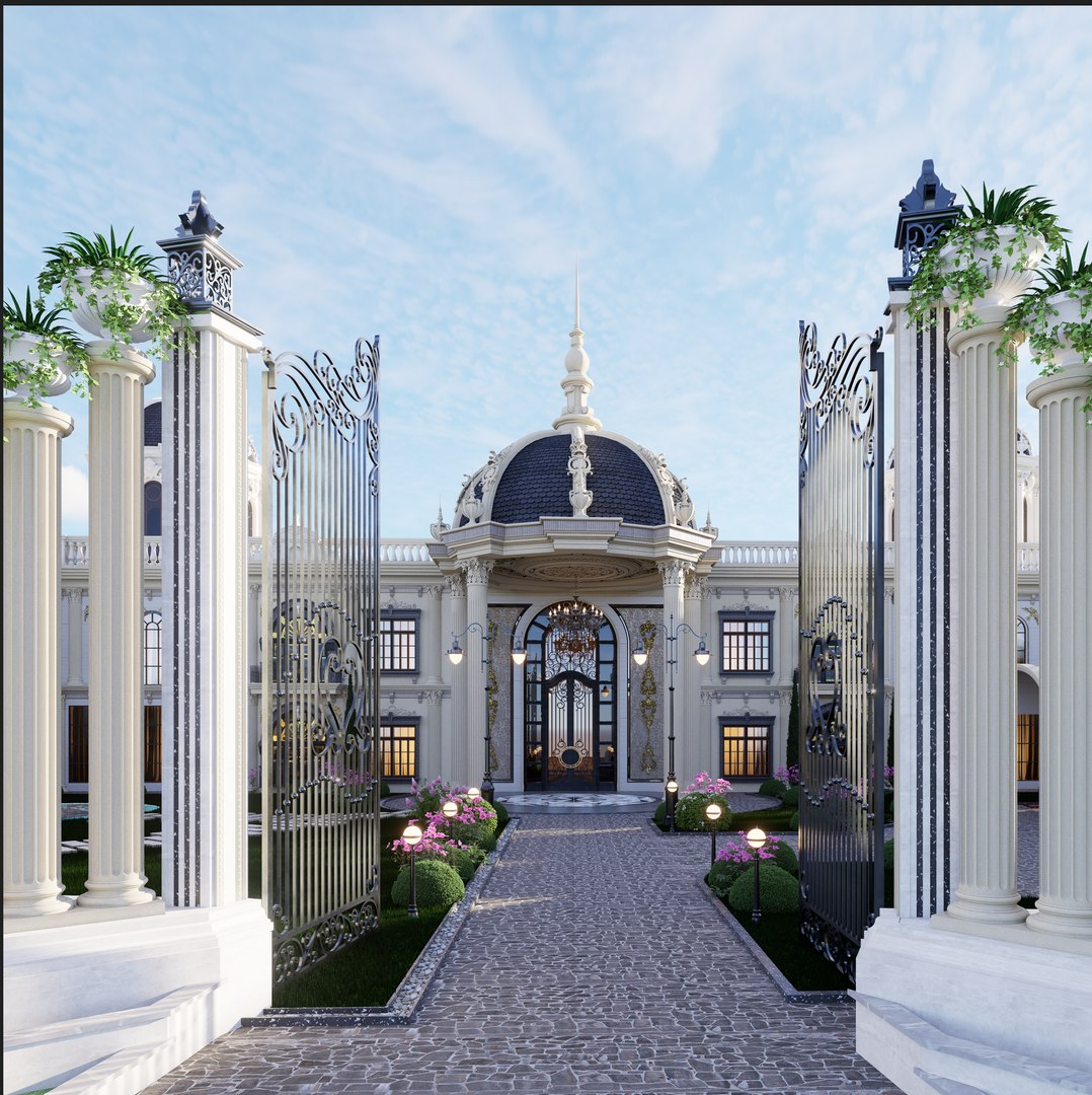 Luxury Neoclassical Mansion SketchUp 3D Model Skp 3D Model - TurboSquid ...