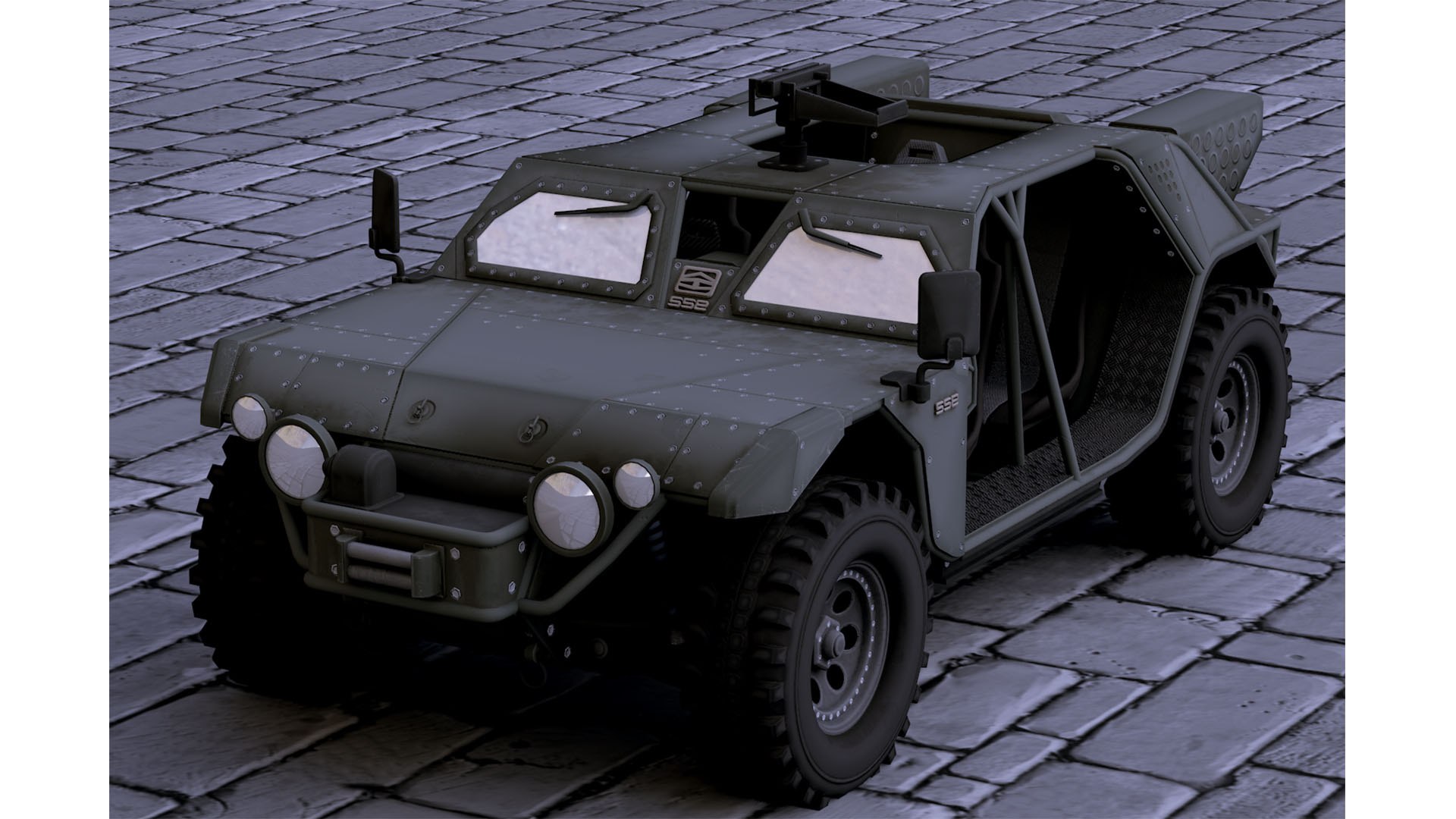 modelo 3d P6-ATAV Armored vehicle - TurboSquid 2041046