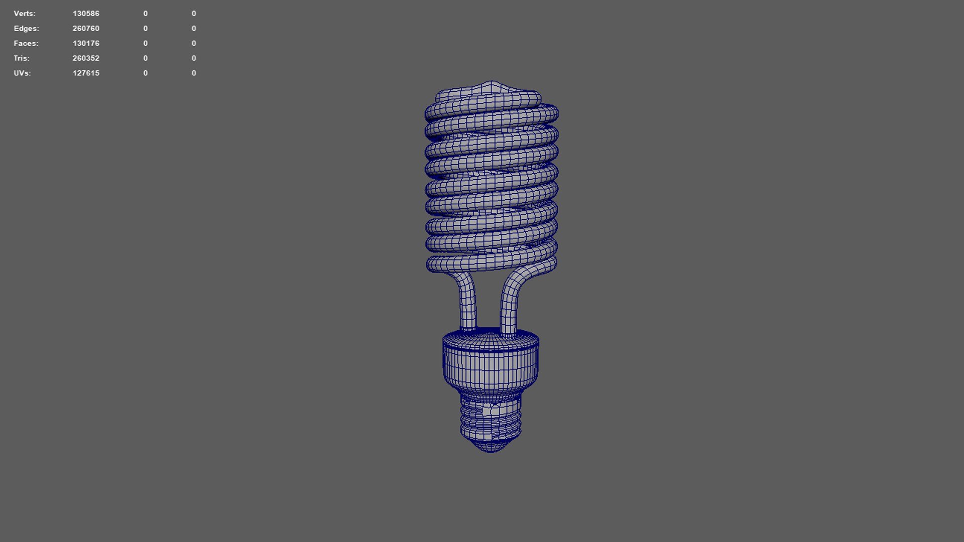 CFL Bulb 3D - TurboSquid 2186465