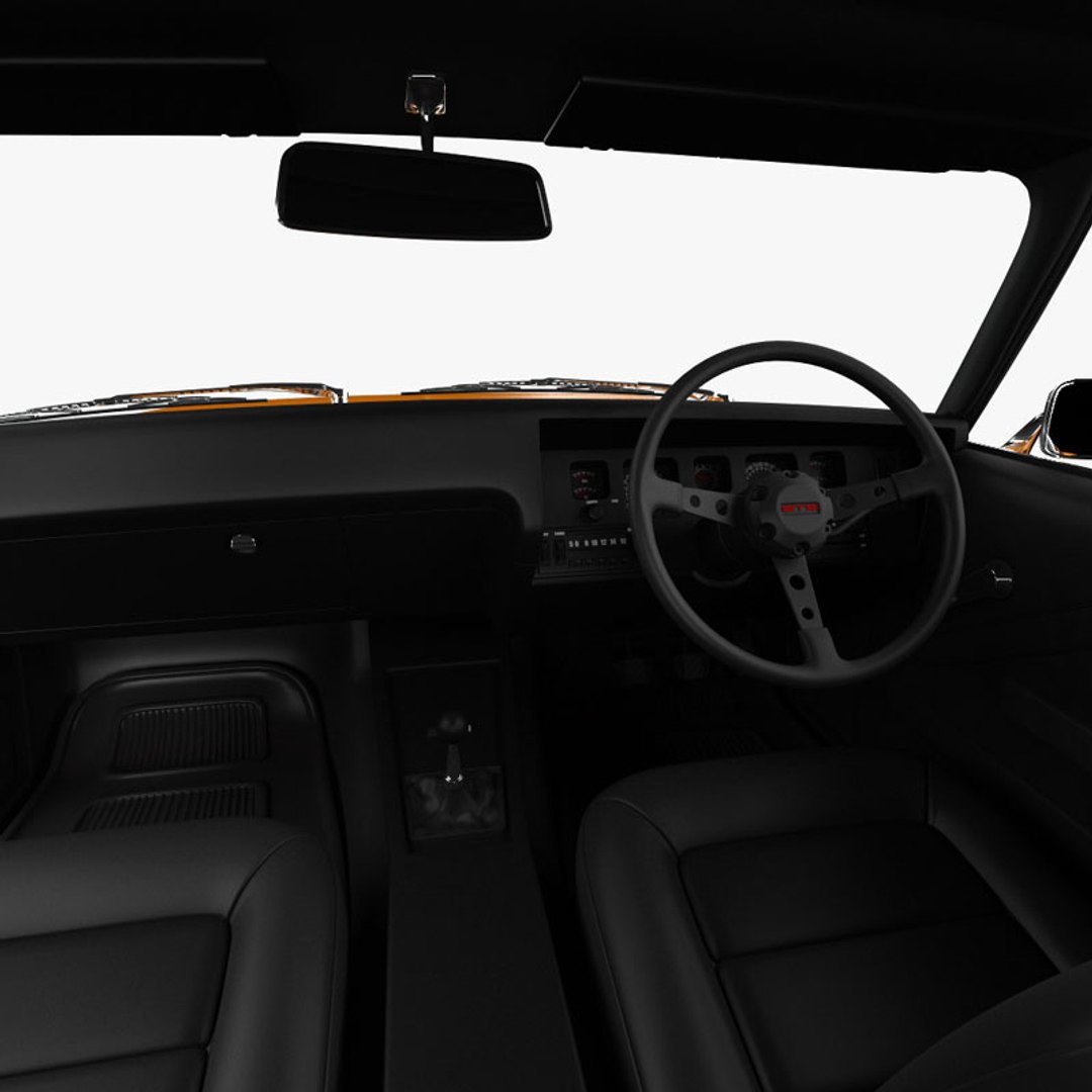 Holden Monaro Coupe GTS 350 With HQ Interior And Engine 1971 3D Model ...
