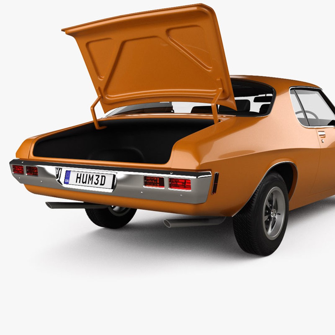 Holden Monaro Coupe GTS 350 With HQ Interior And Engine 1971 3D Model ...