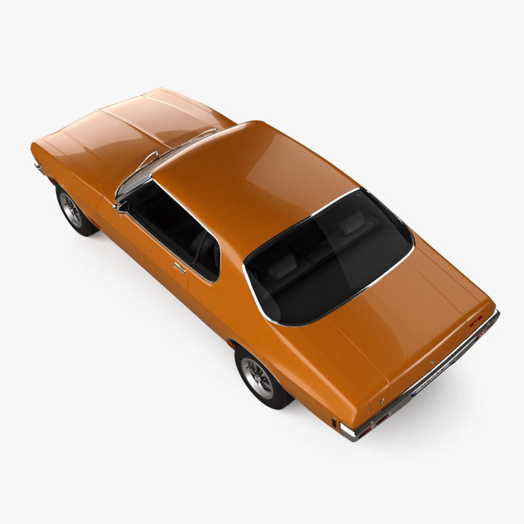 Holden Monaro Coupe GTS 350 With HQ Interior And Engine 1971 3D Model ...