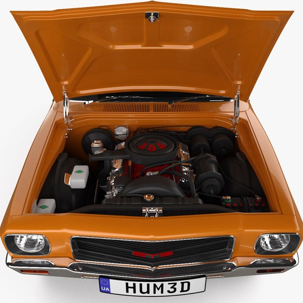 modelo 3d Holden Monaro Coupe GTS 350 with HQ interior and engine 1971 ...